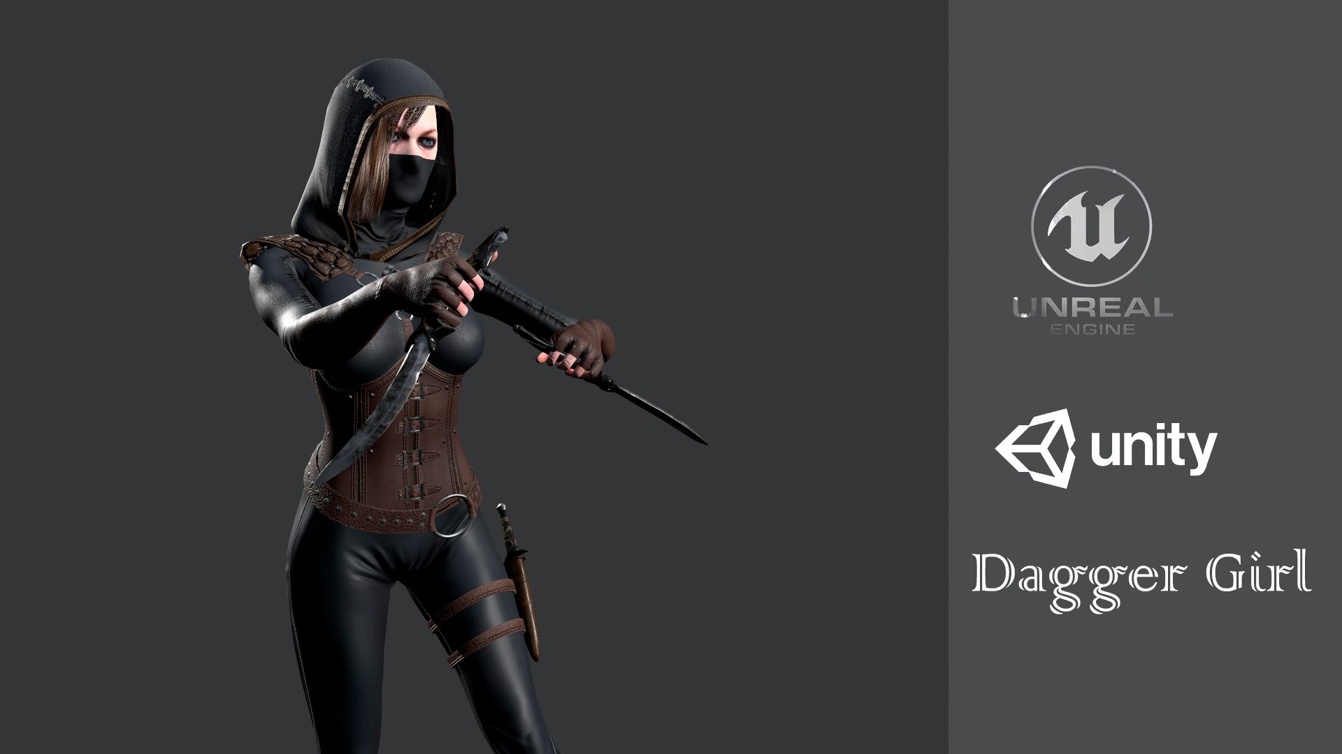3D Model Dagger Girl - TurboSquid 1820024