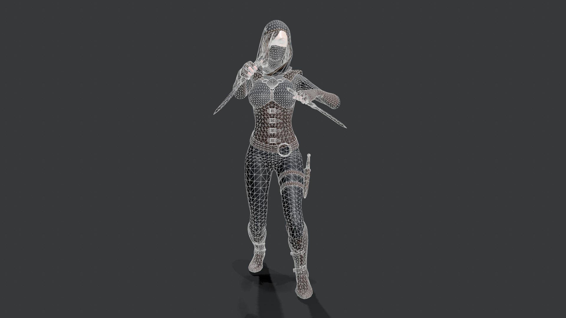 3D Model Dagger Girl - TurboSquid 1820024