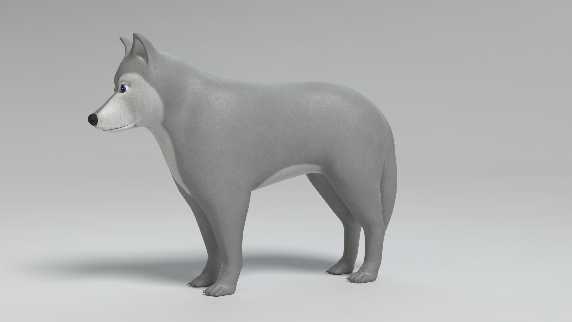 Cartoon Wolf 3D Model - TurboSquid 1508533
