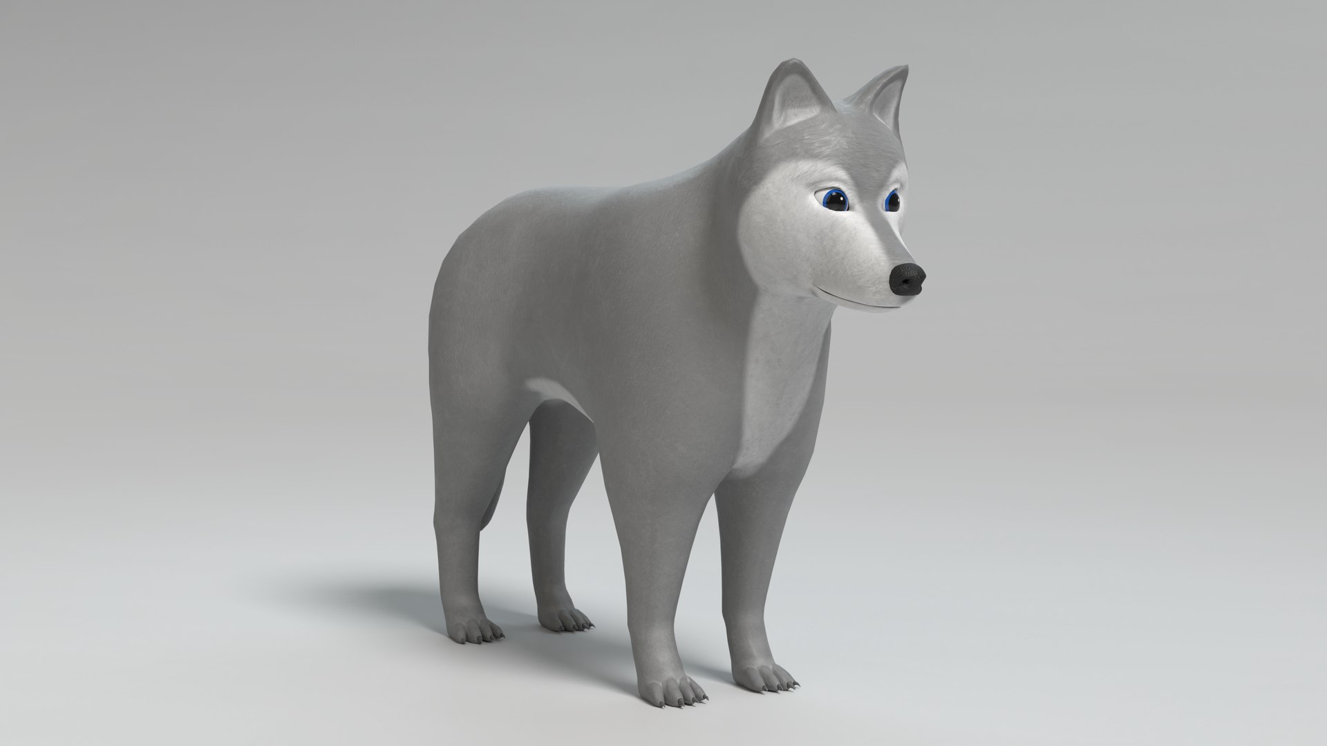 Cartoon Wolf 3D Model - TurboSquid 1508533