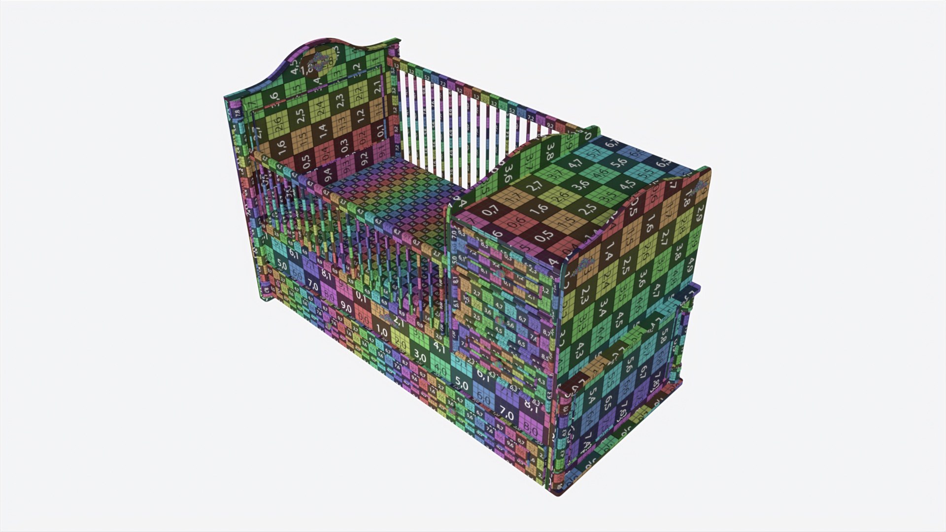 3D Cilek Romantic Convertible Baby Bed Model - TurboSquid 2120662