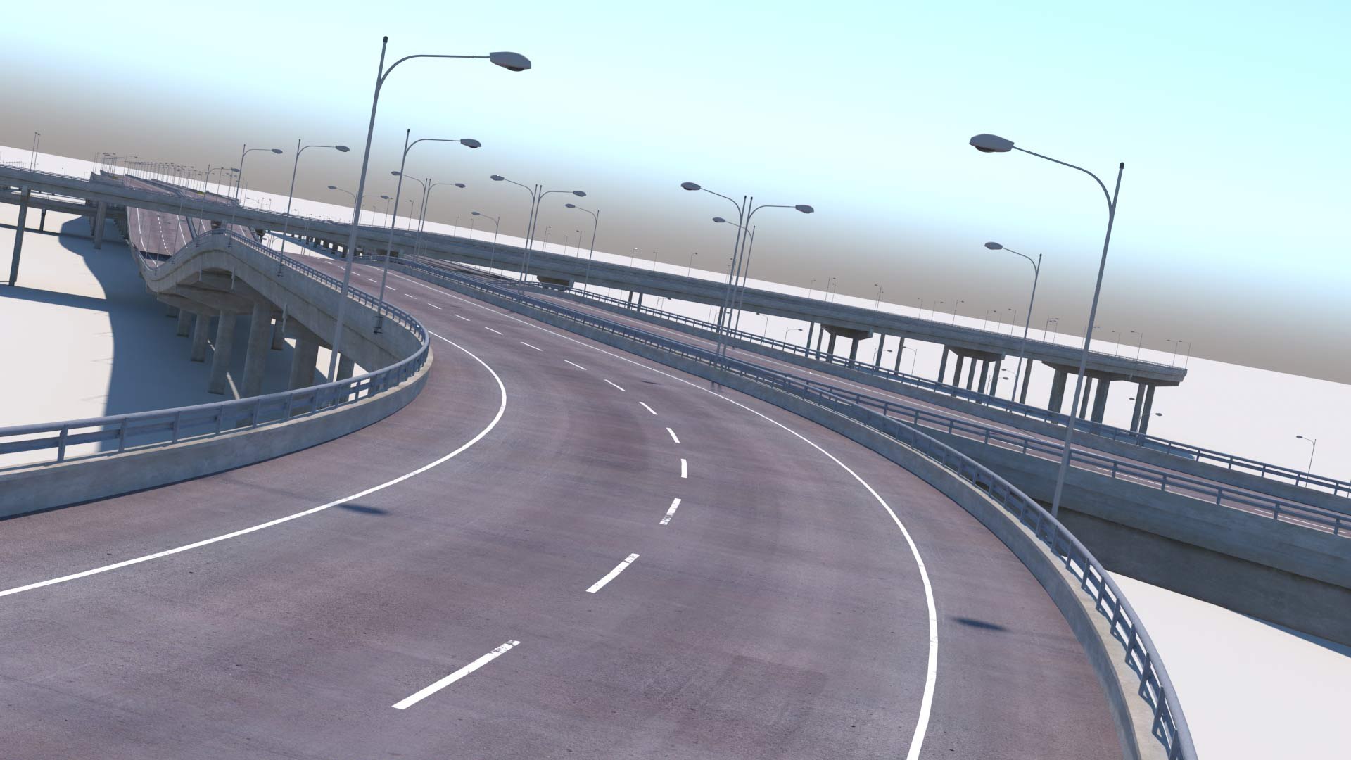 3D Highway Kit PBR Plus Construction Model - TurboSquid 2275571
