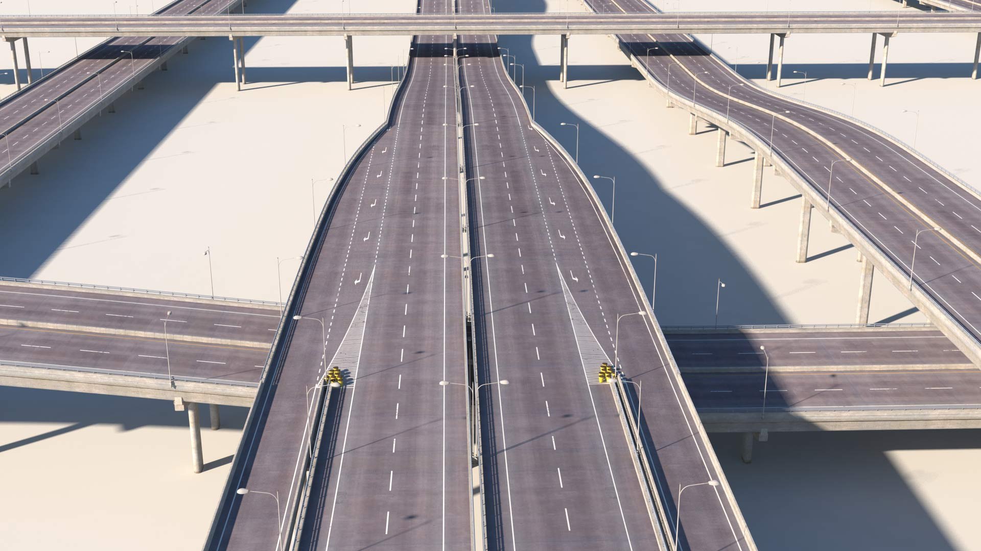 3D Highway Kit PBR Plus Construction Model - TurboSquid 2275571