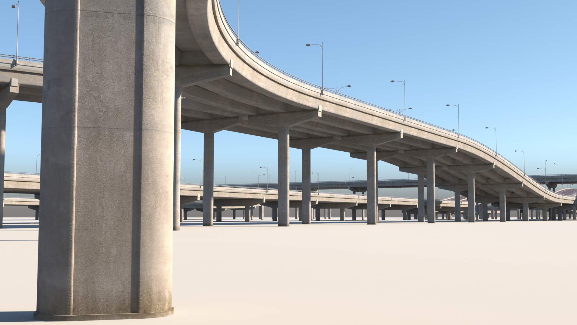 3D Highway Kit PBR Plus Construction Model - TurboSquid 2275571