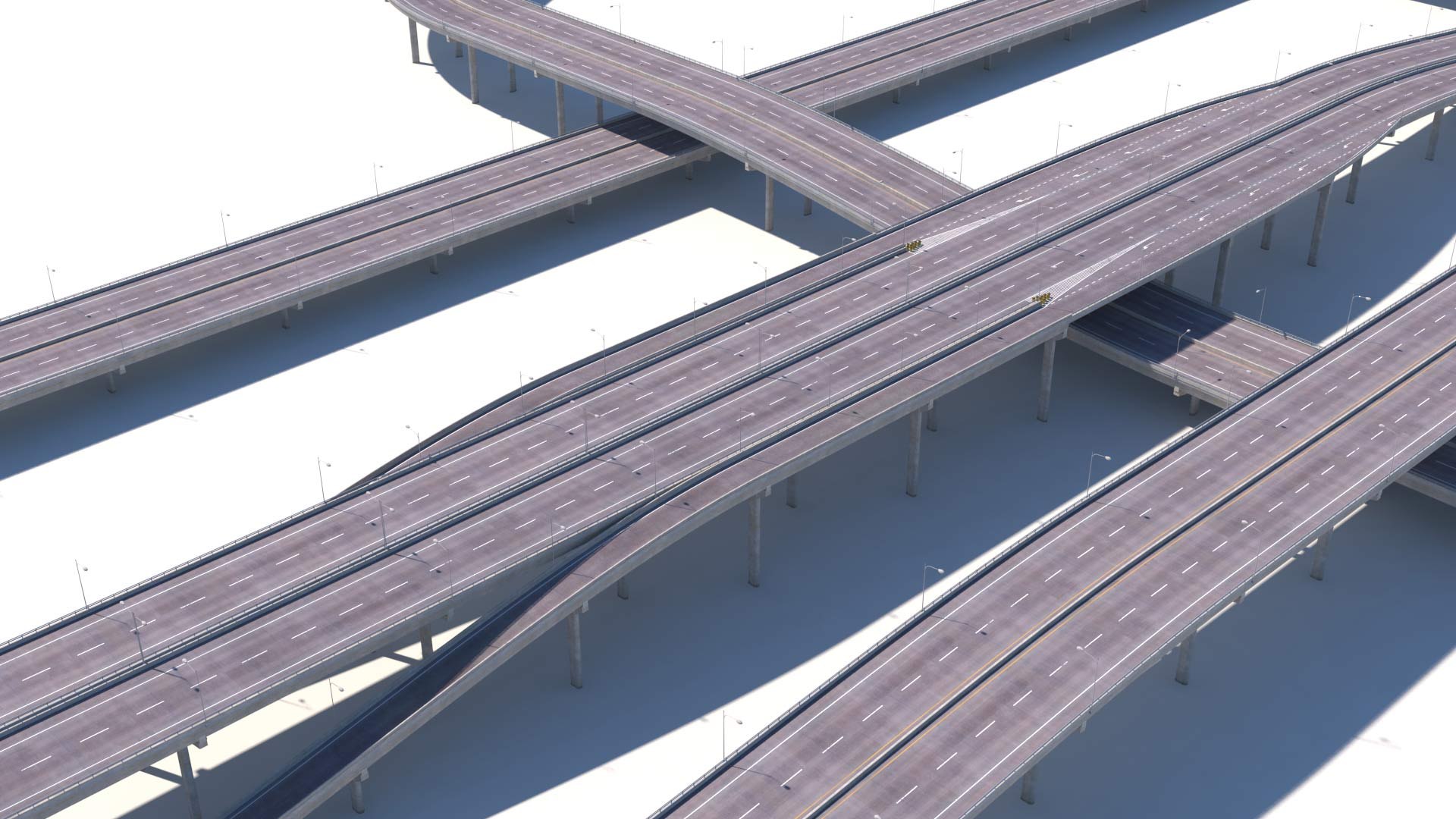3D Highway Kit PBR Plus Construction Model - TurboSquid 2275571