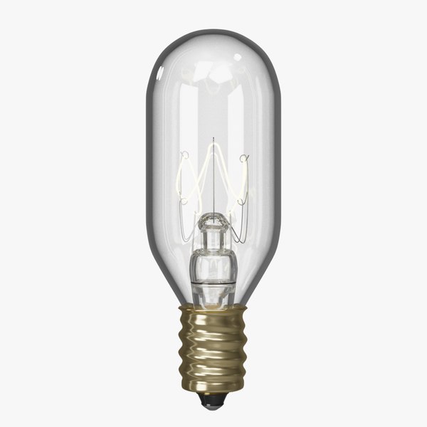 3D High-Poly Realistic T8 Tube Candelabra Incandescent Bulb model ...