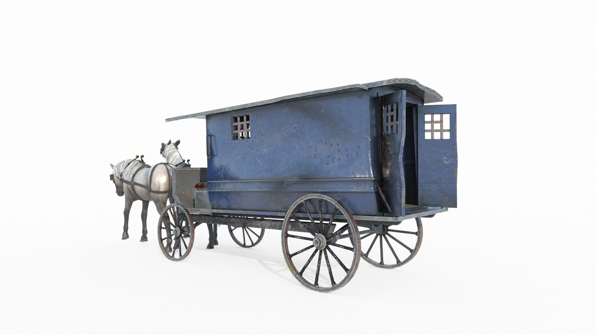 3D Big Old Carriage Model - TurboSquid 2245707