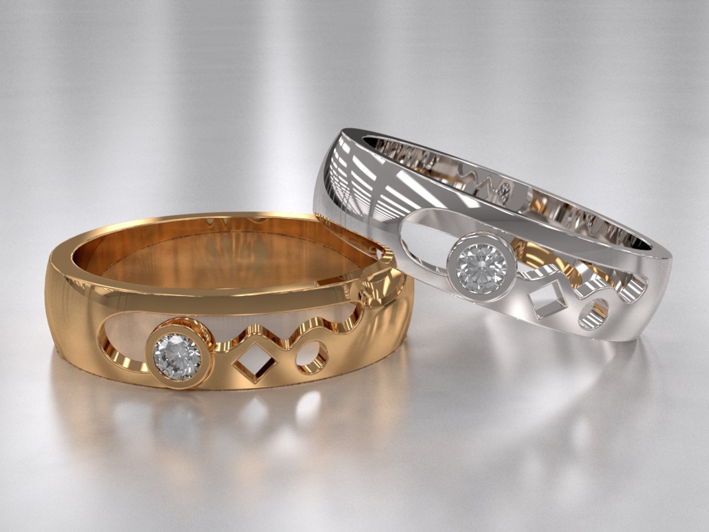 3D Printable Wedding Ring Gemstone - TurboSquid 1382005