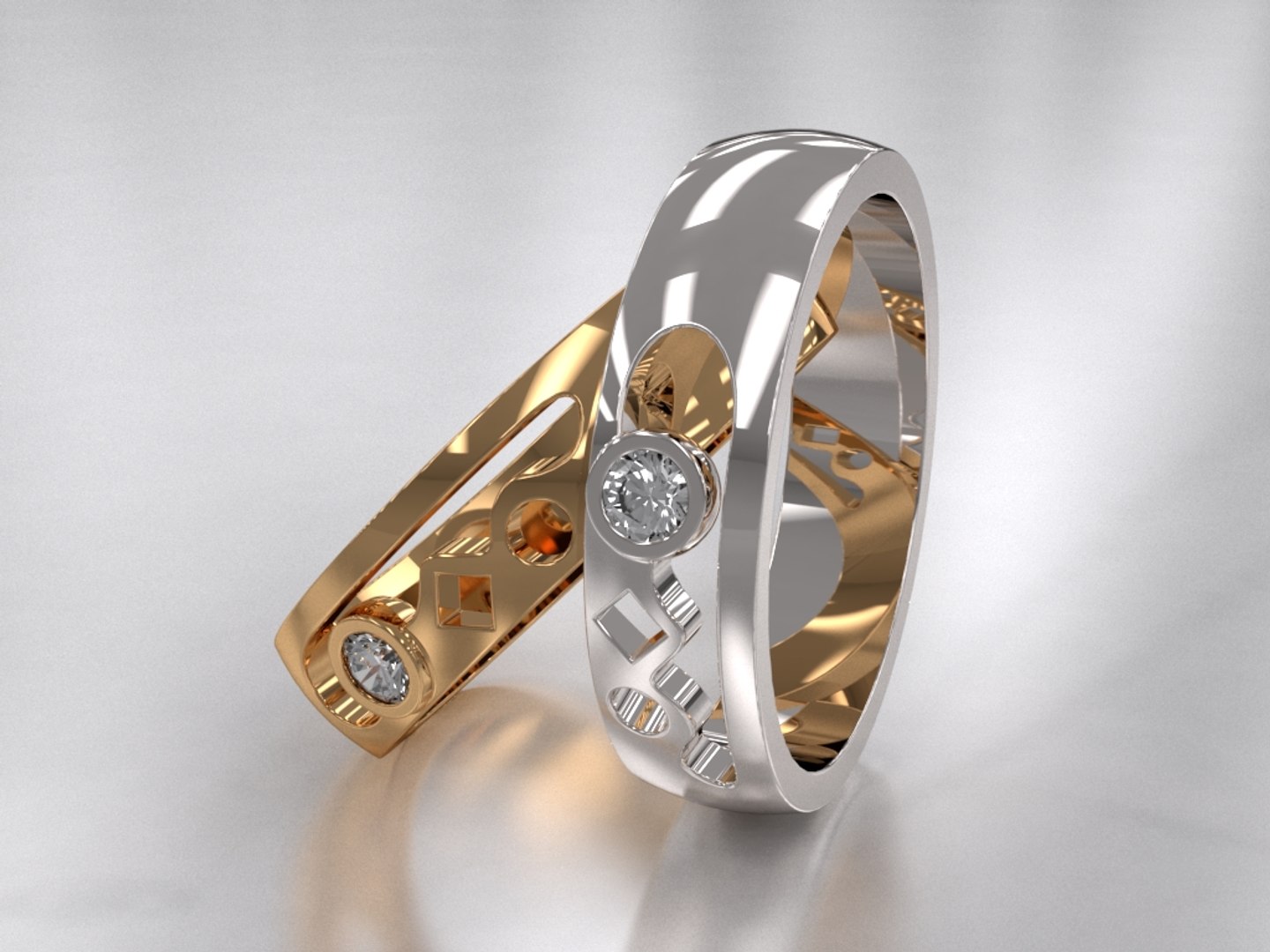 3D Printable Wedding Ring Gemstone - TurboSquid 1382005