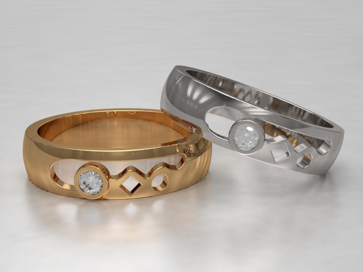 3D Printable Wedding Ring Gemstone - TurboSquid 1382005