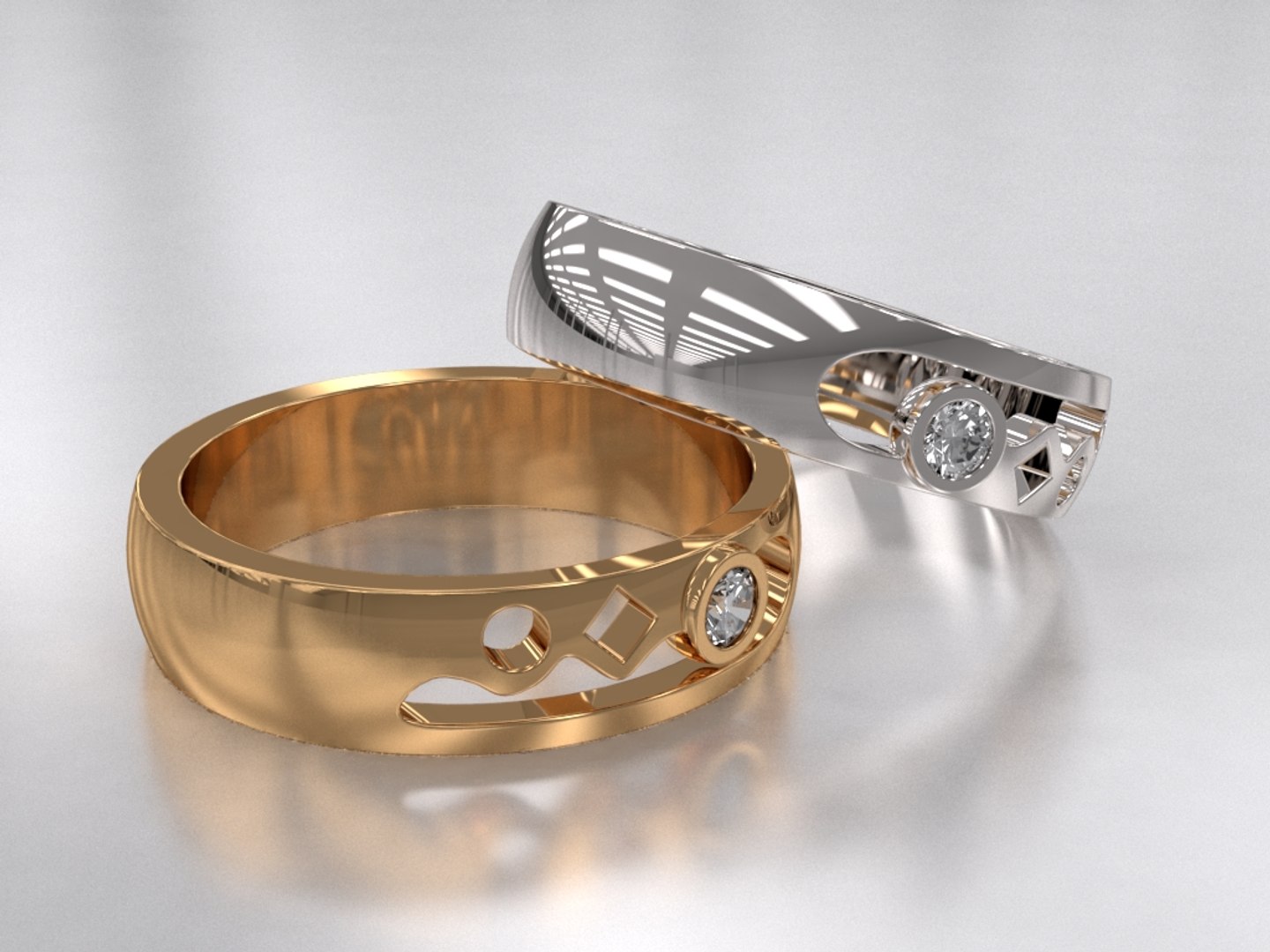 3D Printable Wedding Ring Gemstone - TurboSquid 1382005