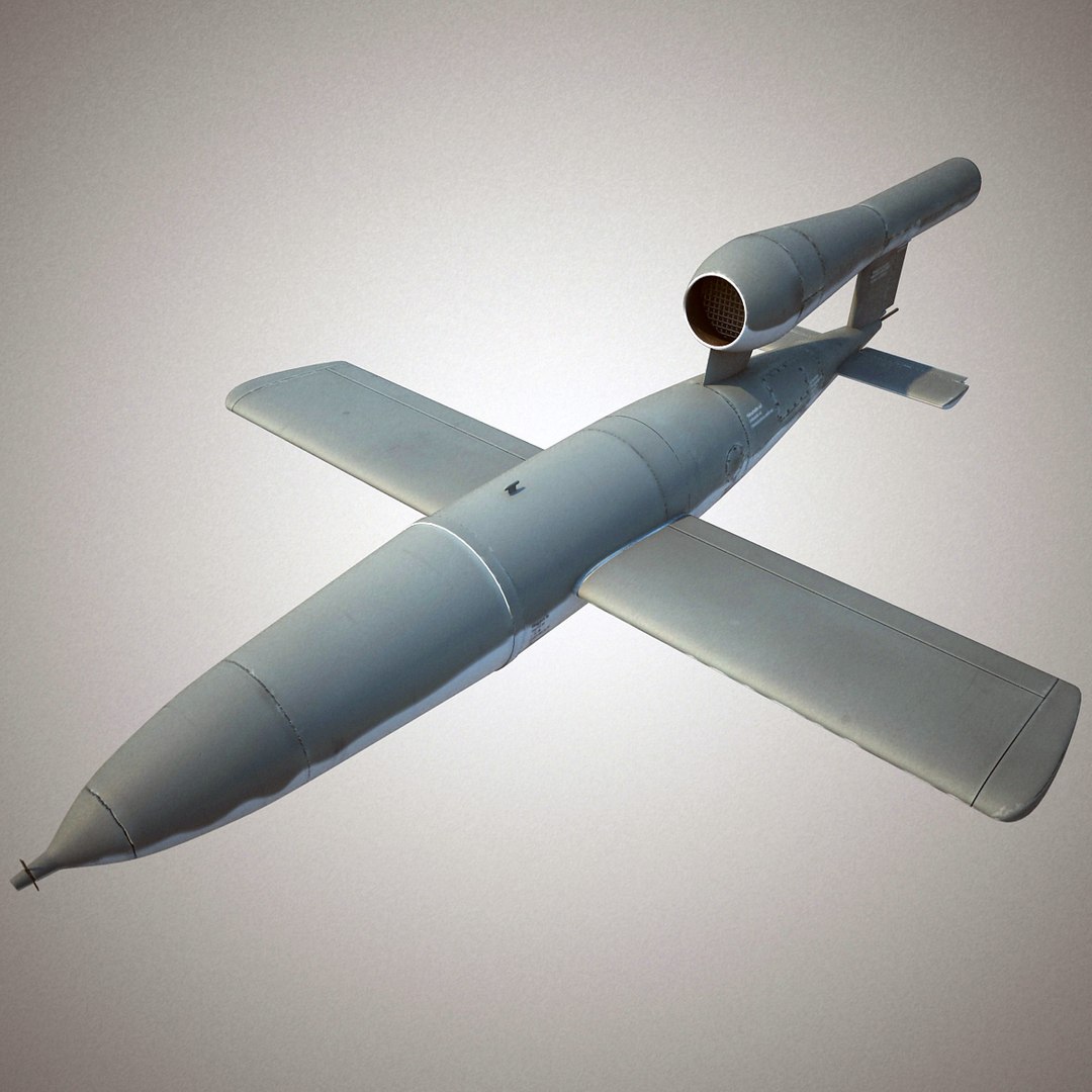 Wwii German V1 Flying 3d C4d