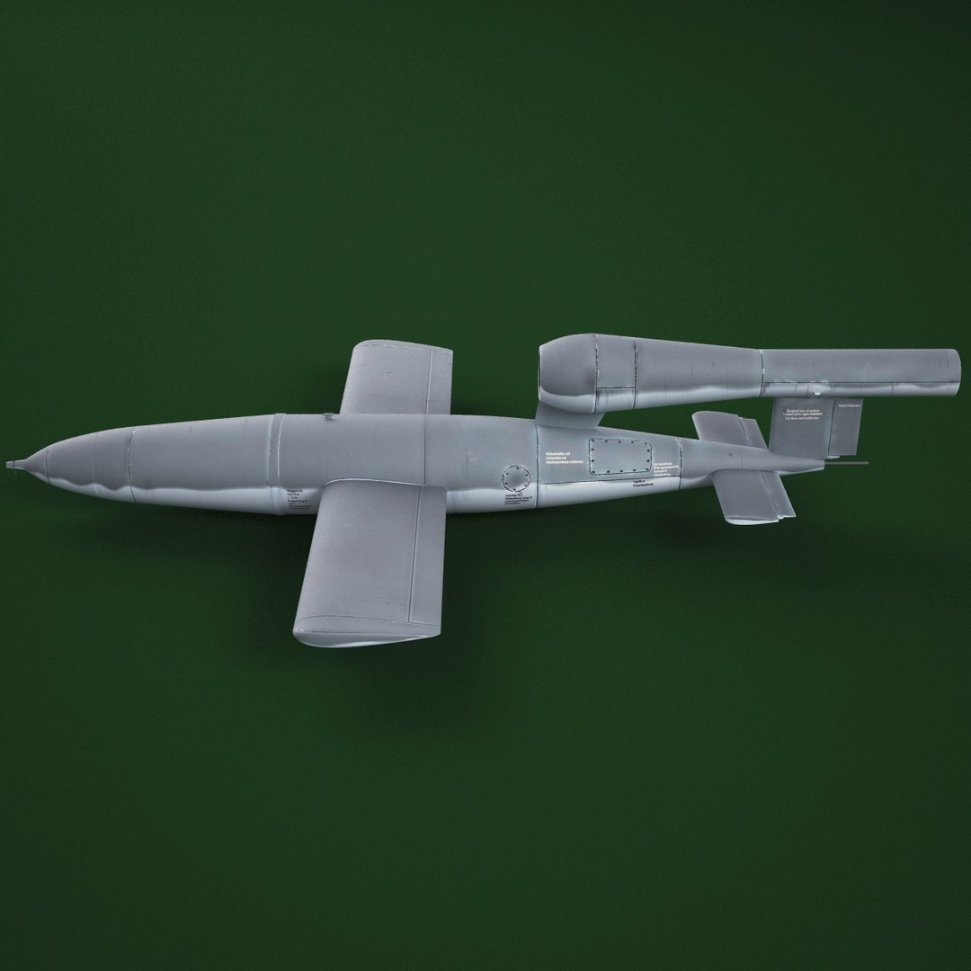 Wwii German V1 Flying 3d C4d