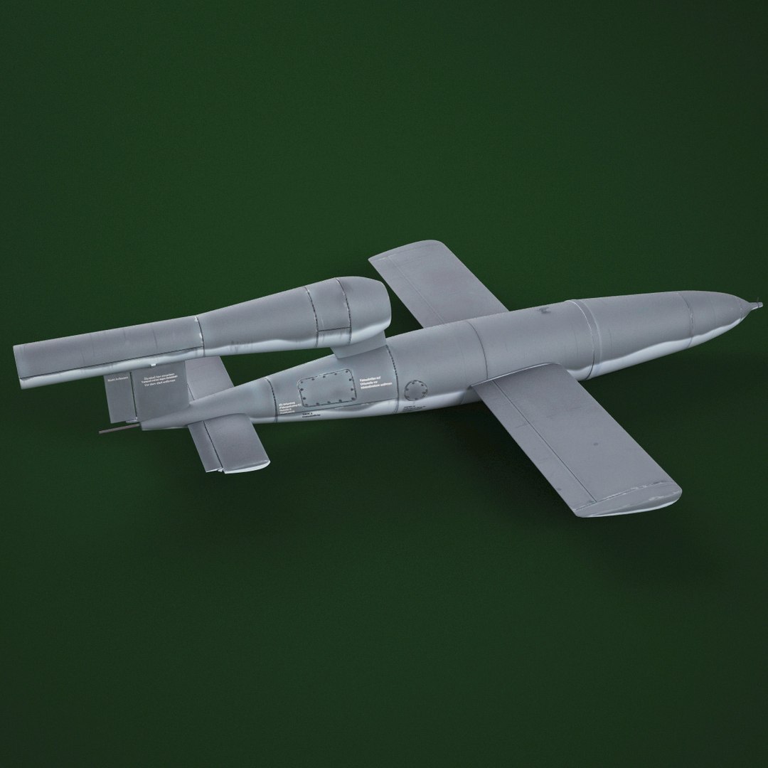Wwii German V1 Flying 3d C4d