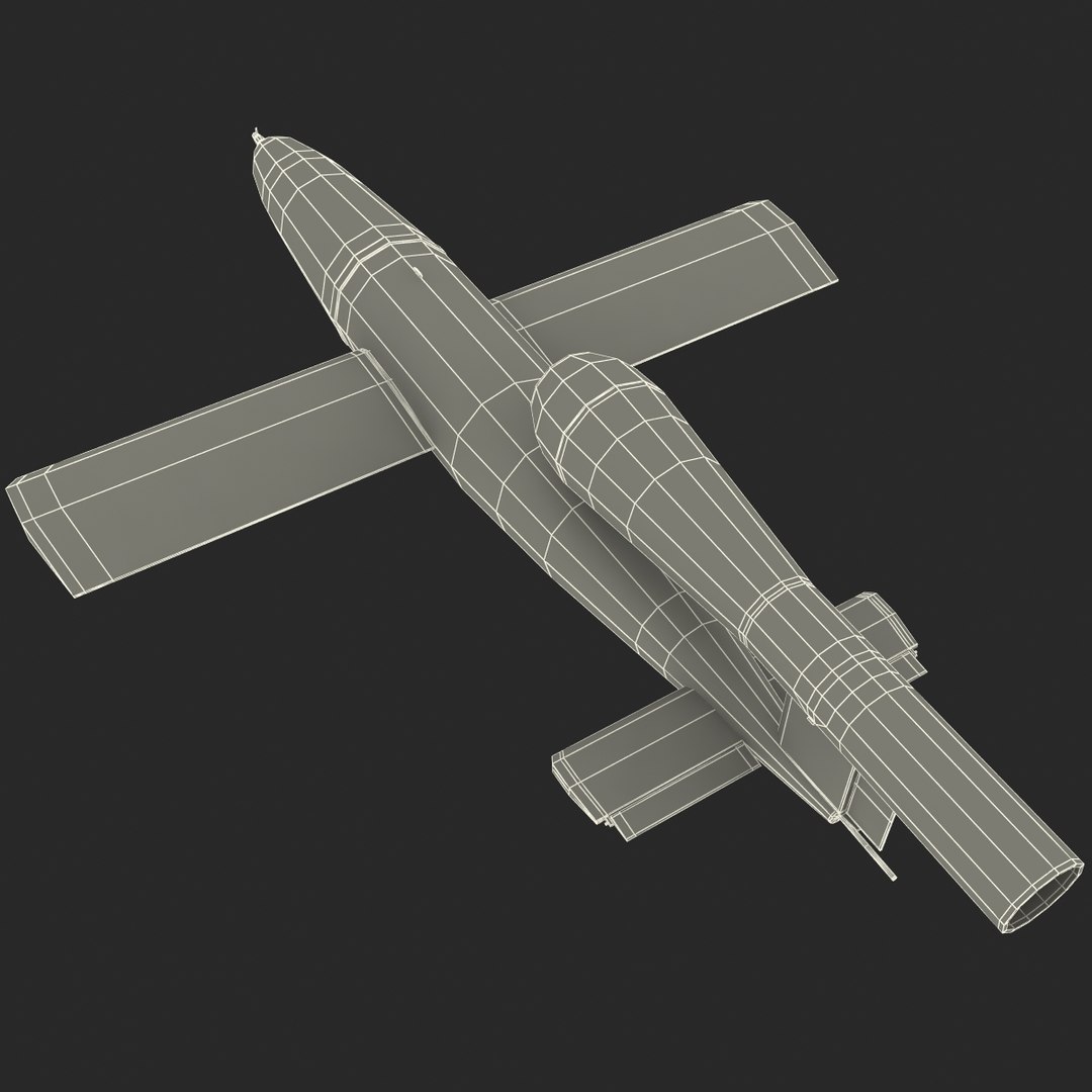 Wwii German V1 Flying 3d C4d