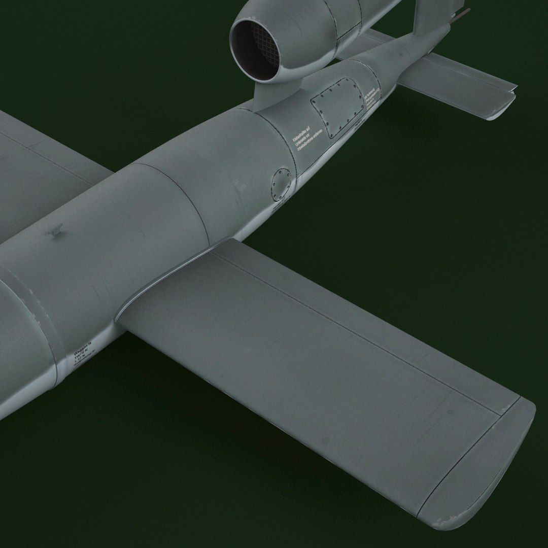 Wwii German V1 Flying 3d C4d