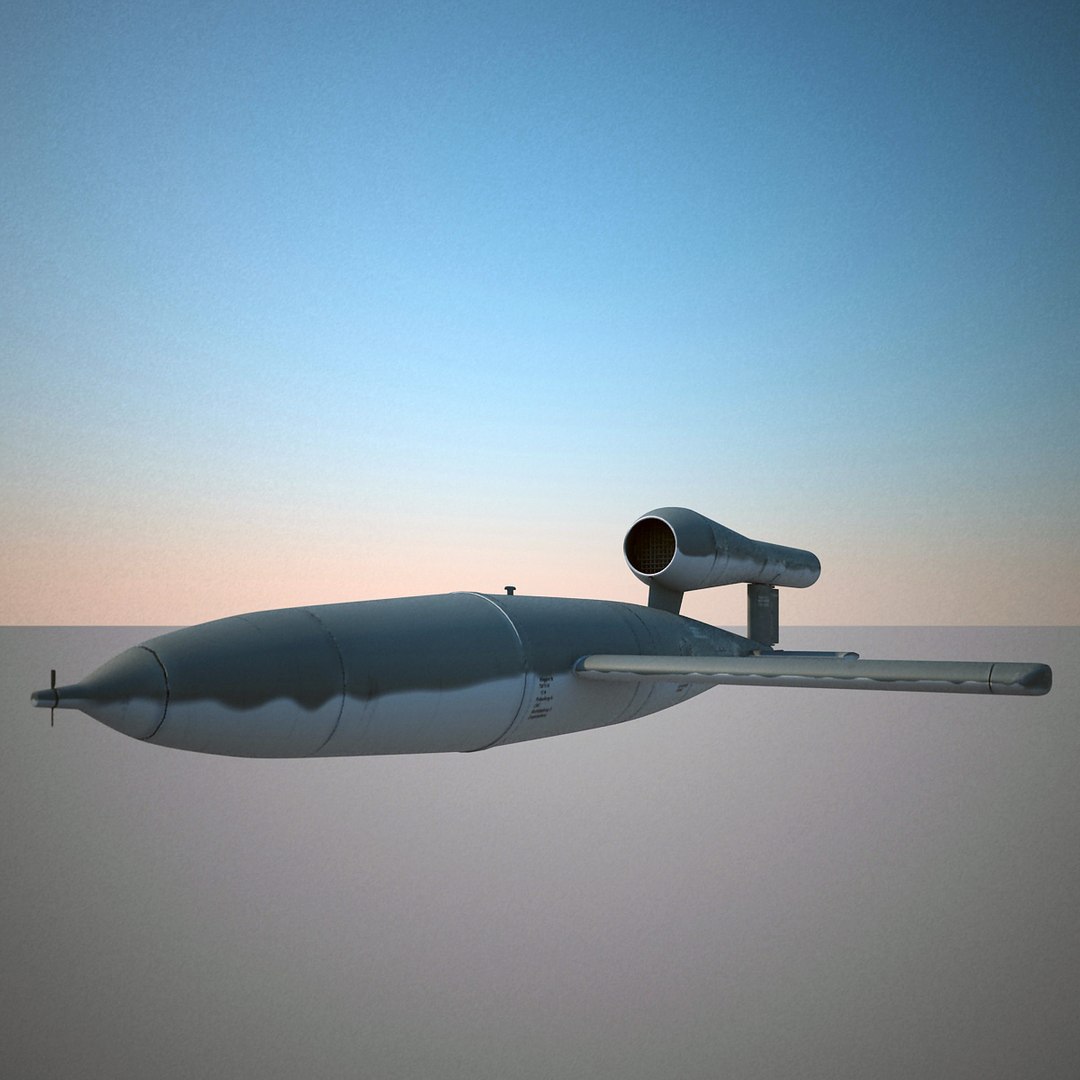 Wwii German V1 Flying 3d C4d