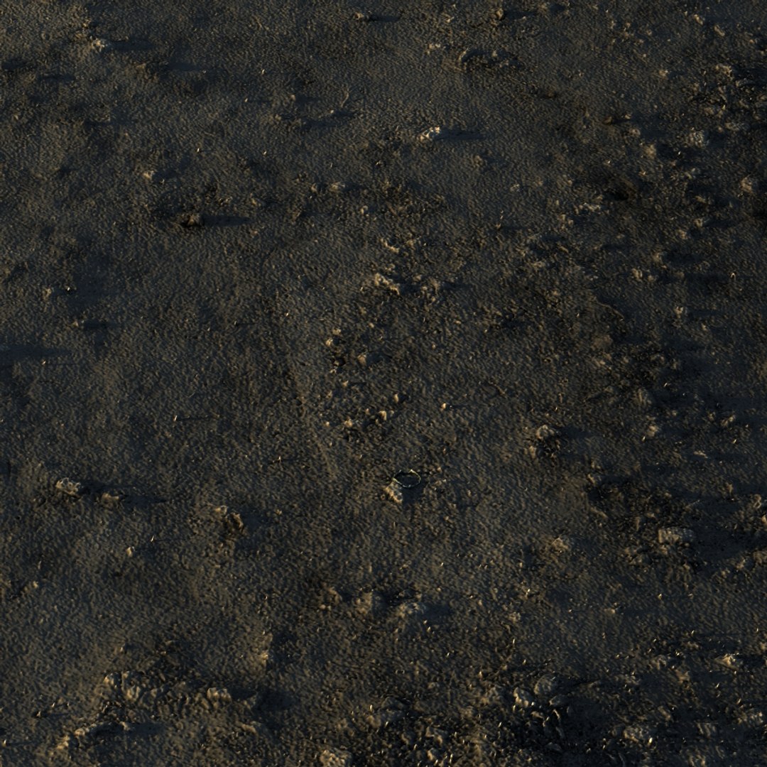 ground mud muddy 3d max