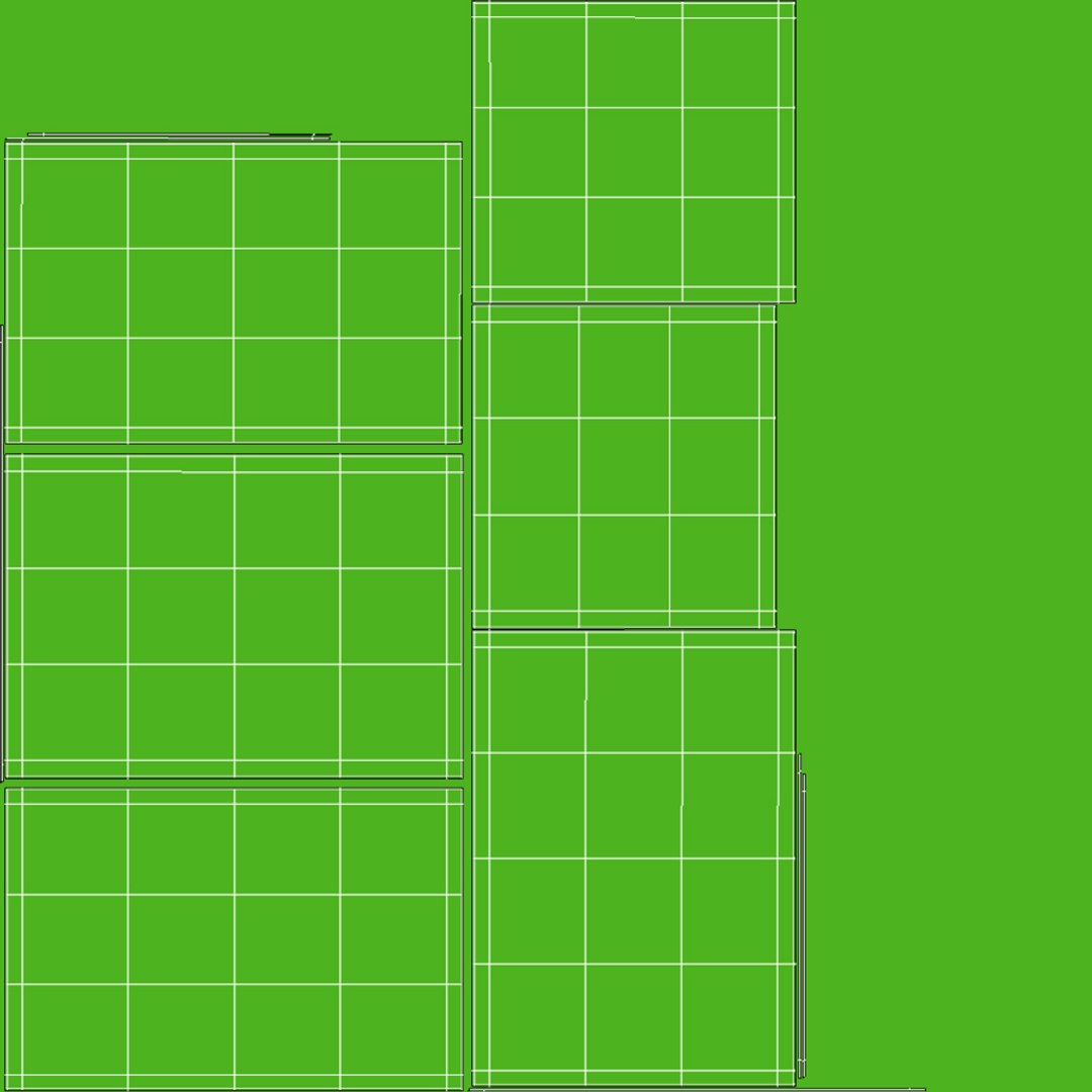 Studio Green Wall Panel 3D Model - TurboSquid 2214469