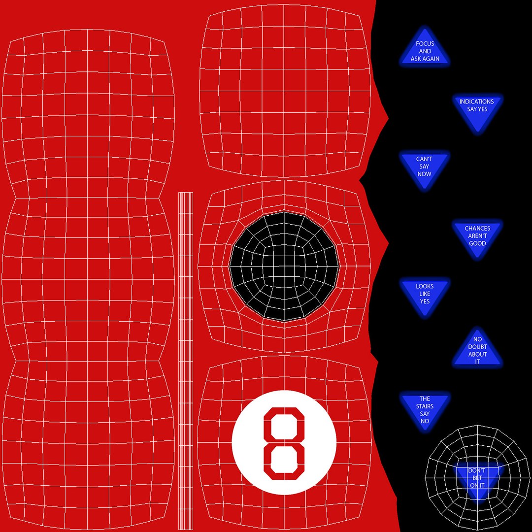 Red Magic 8 Ball Model - TurboSquid 1999866