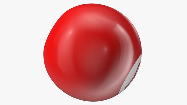 modelo 3d bola mágica roja 8 - TurboSquid 1999866