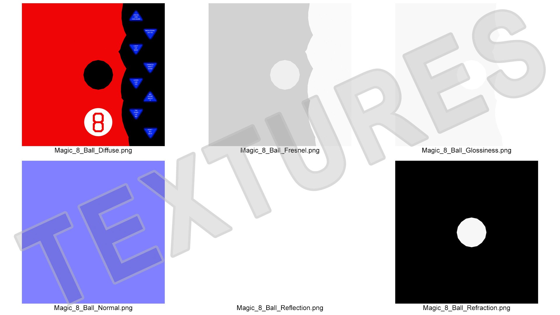 Red Magic 8 Ball Model - TurboSquid 1999866