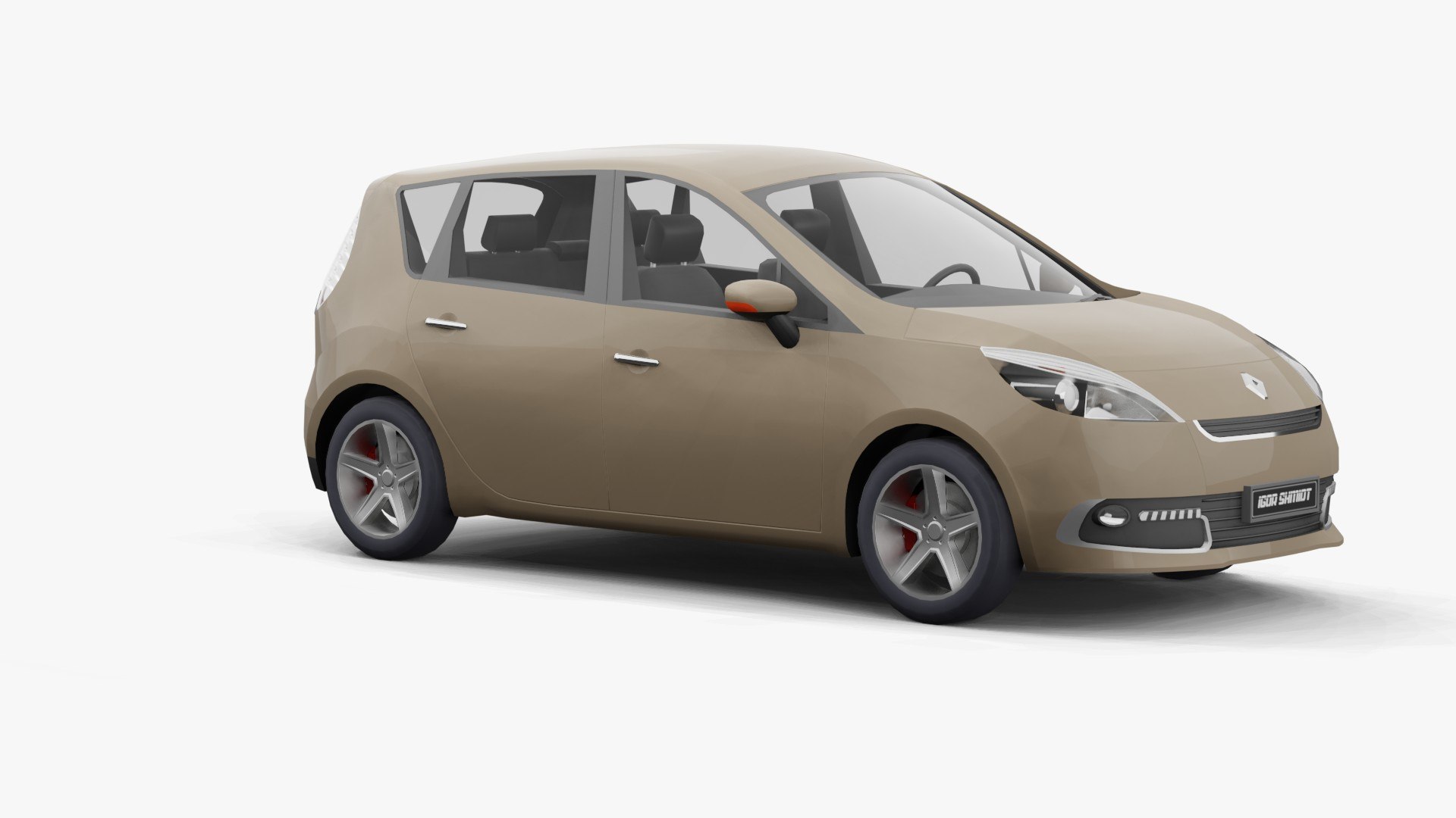 Renault Scenic 2013 Lowpoly Model - TurboSquid 1981358