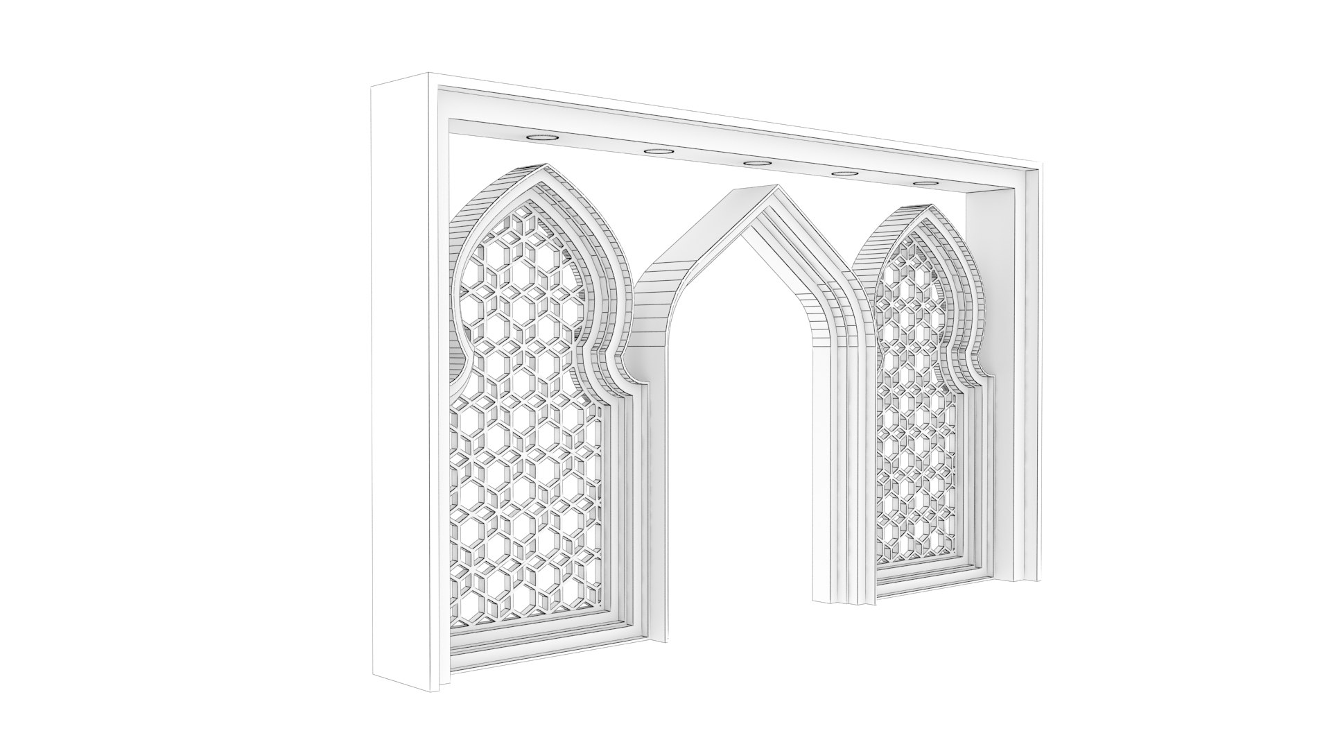 Gate Islamic Ornament 3D Model - TurboSquid 1995674