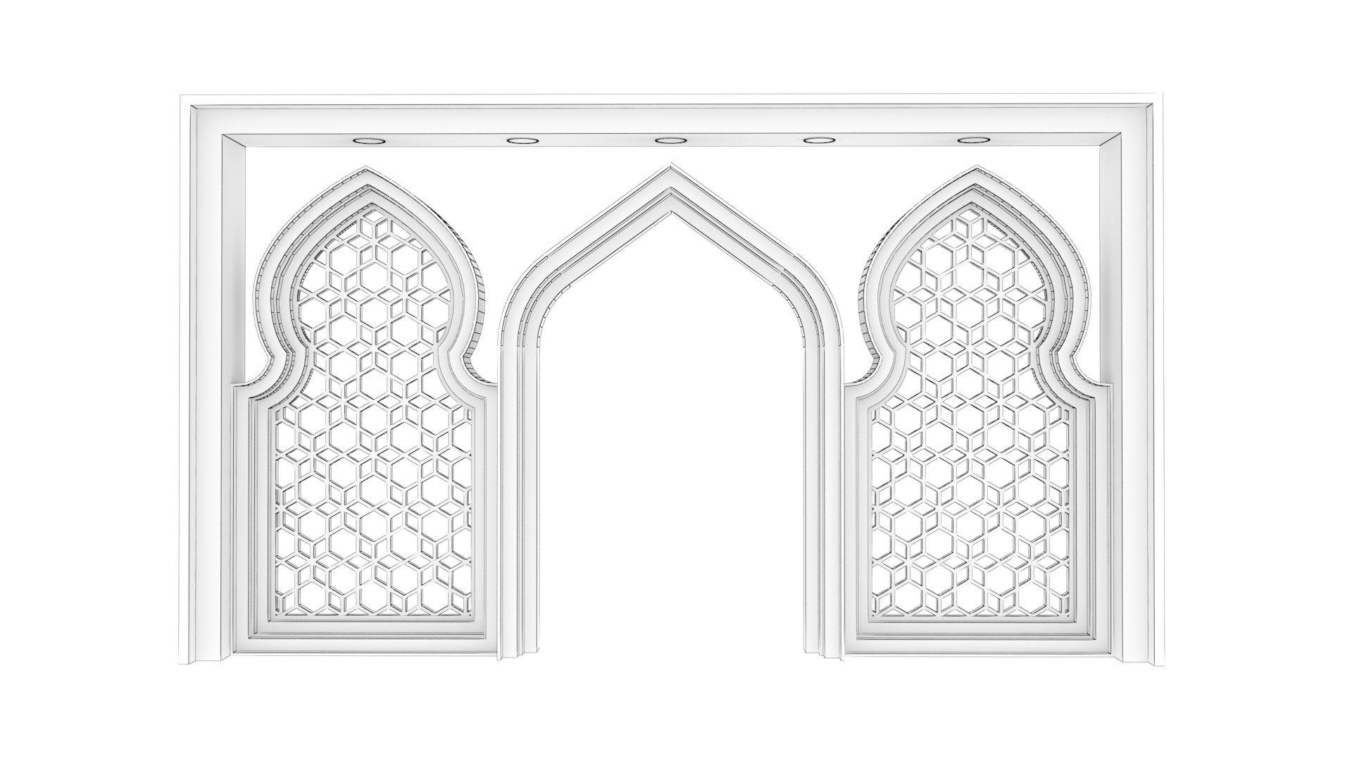 Gate Islamic Ornament 3D Model - TurboSquid 1995674