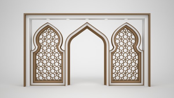 Gate islamic ornament 3D model - TurboSquid 1995674