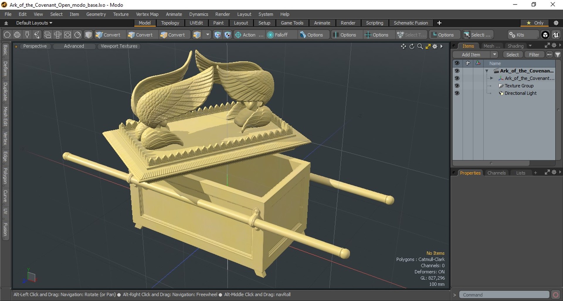 3D Ark Of The Covenant Open - TurboSquid 2282945