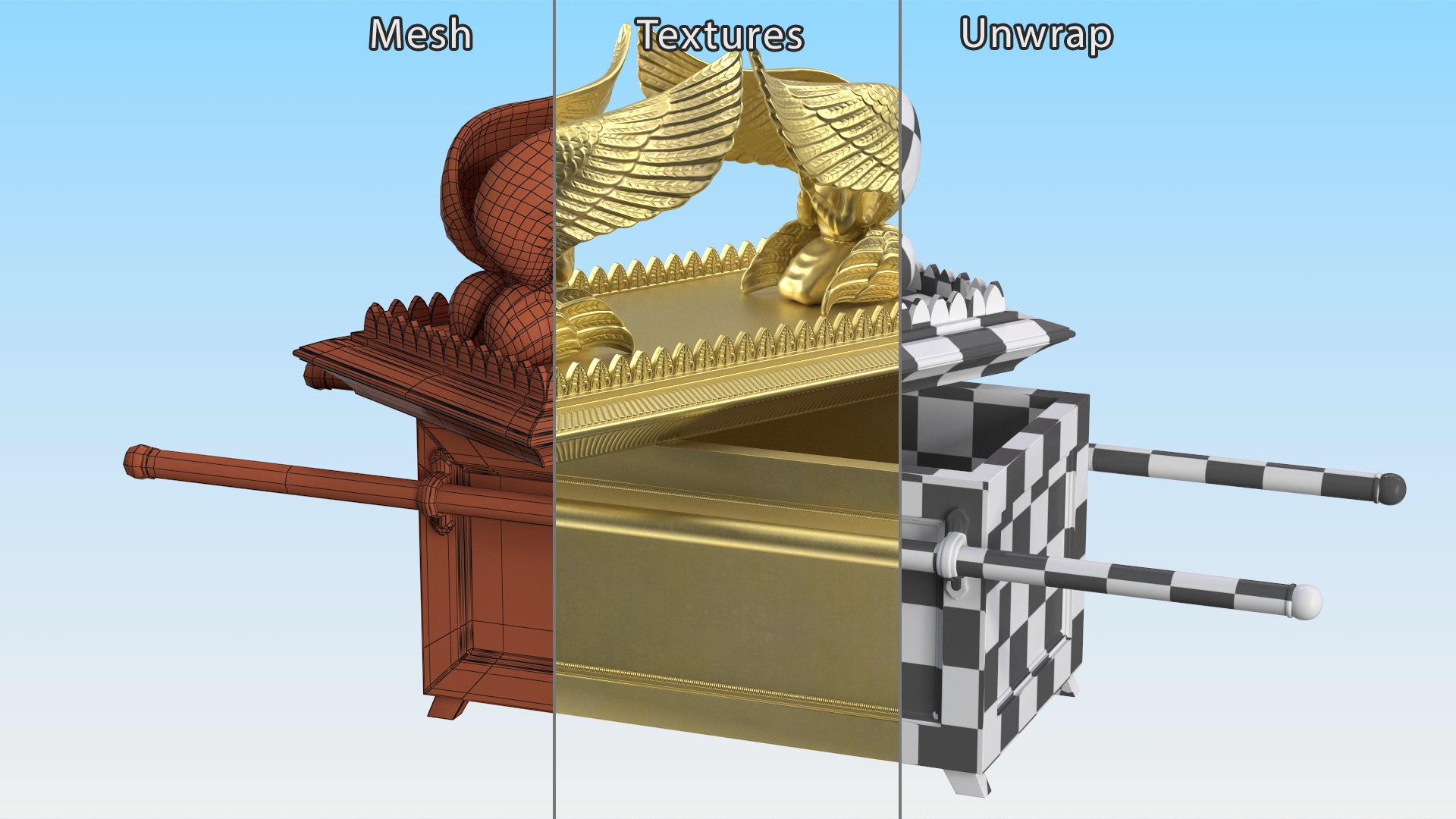 3D Ark Of The Covenant Open - TurboSquid 2282945