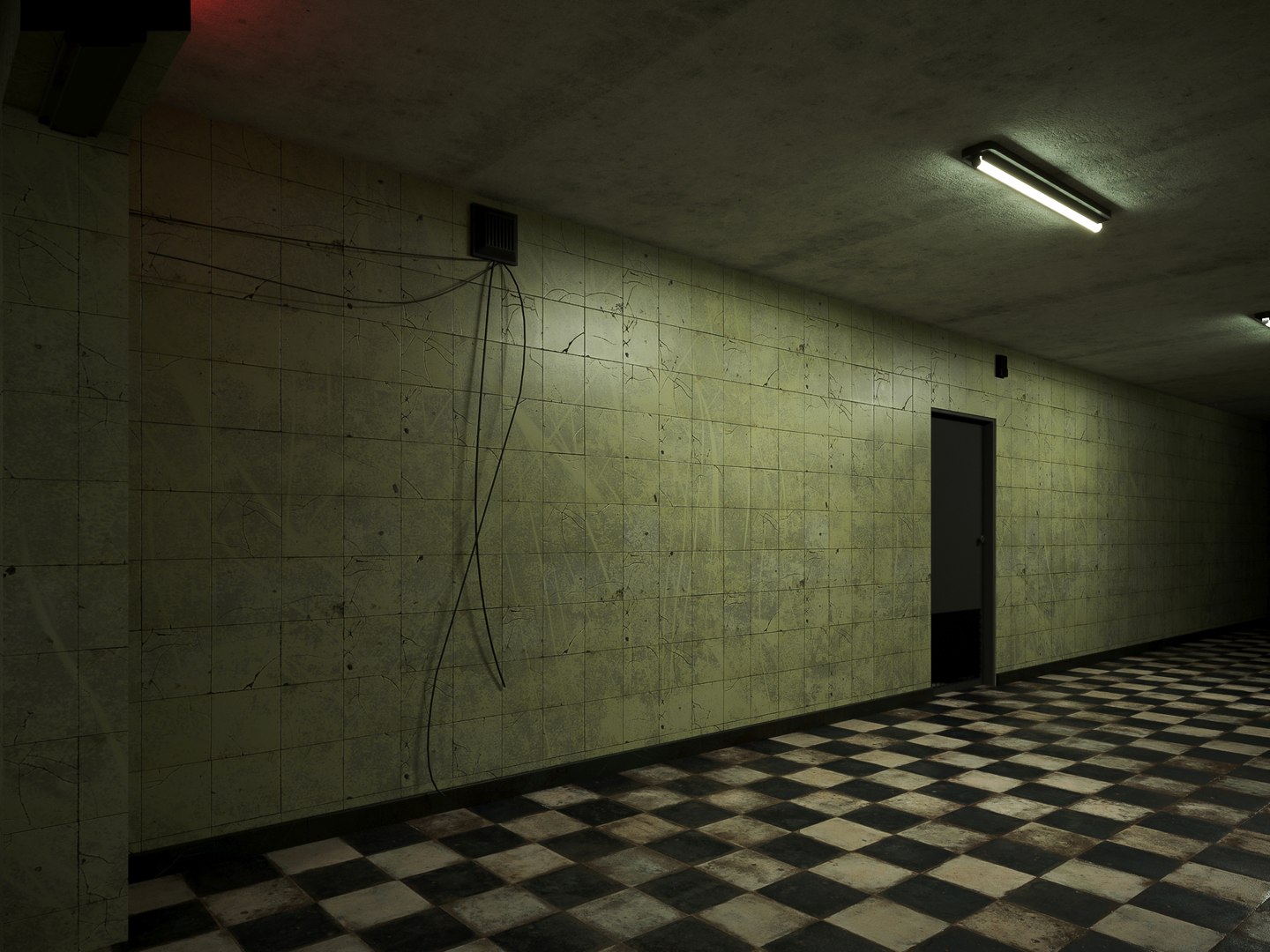 3D Old Dark Scary Corridor 12 - TurboSquid 2158181