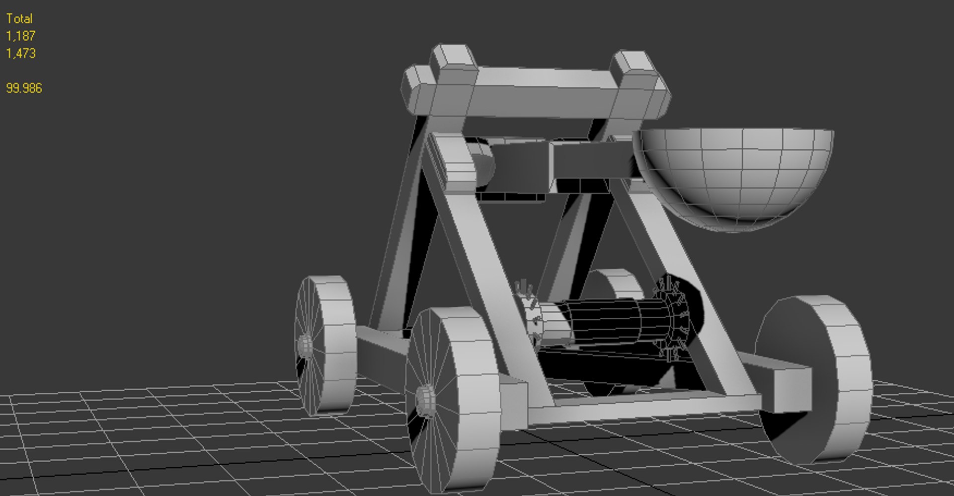 free obj model catapult artillery