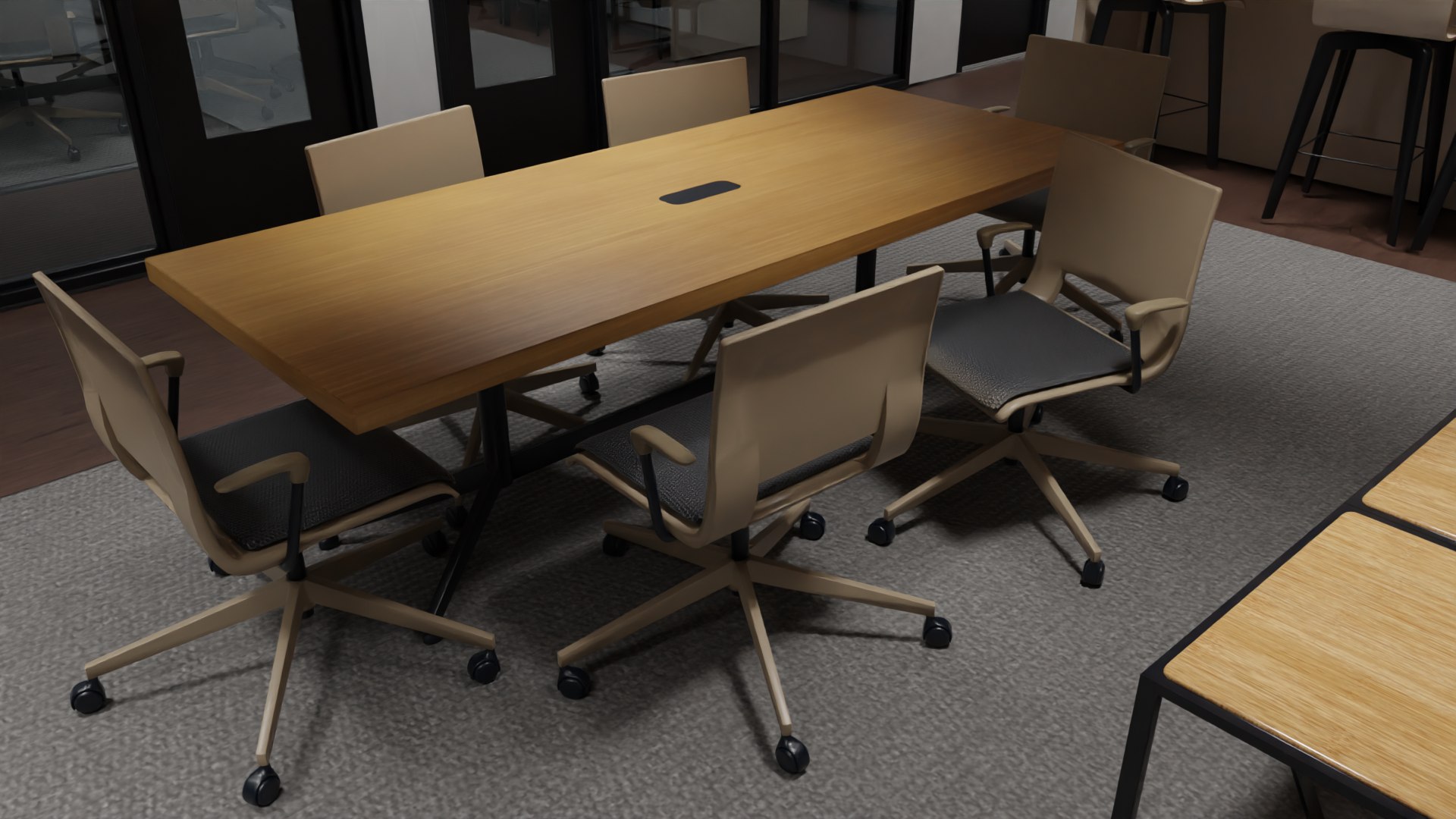 Low Poly Furnished Office 3D Model - TurboSquid 1793630