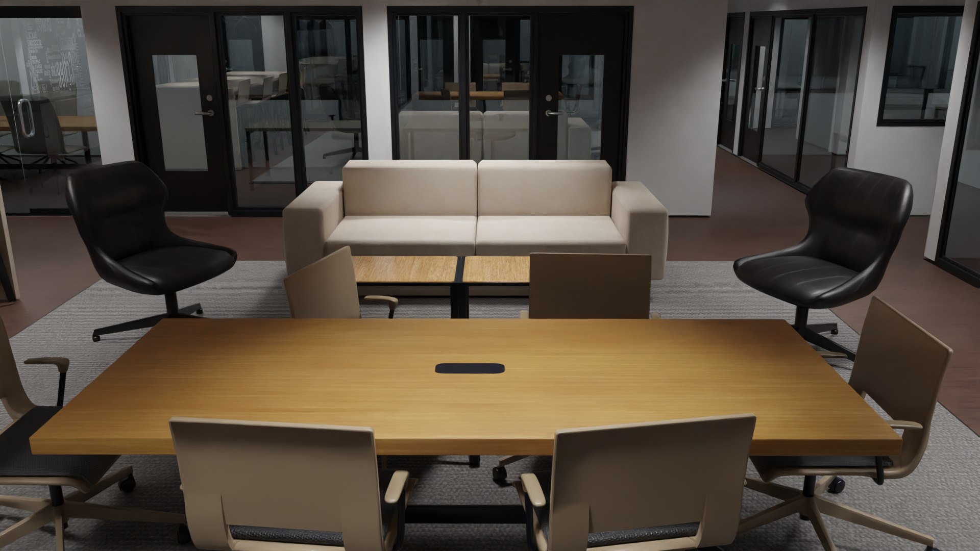 Low Poly Furnished Office 3D Model - TurboSquid 1793630