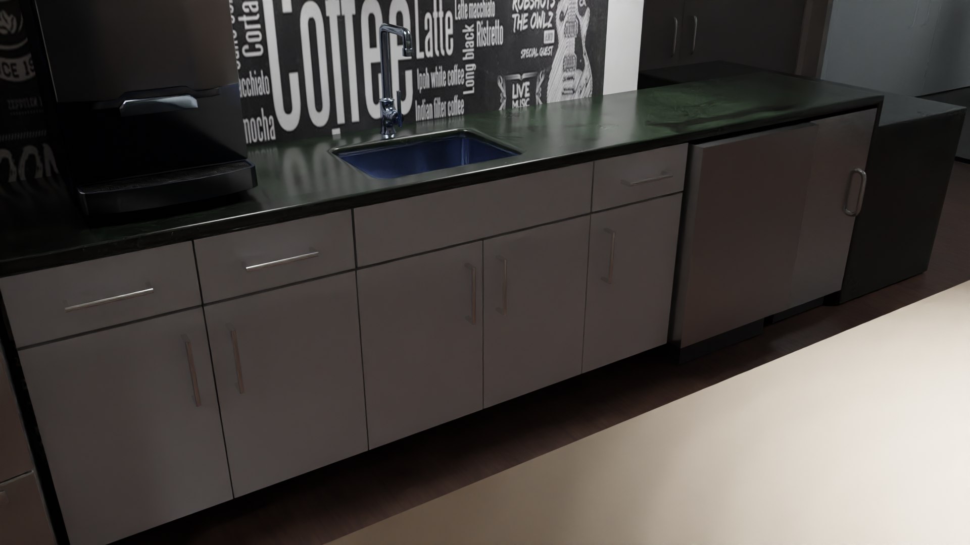 Low Poly Furnished Office 3D Model - TurboSquid 1793630