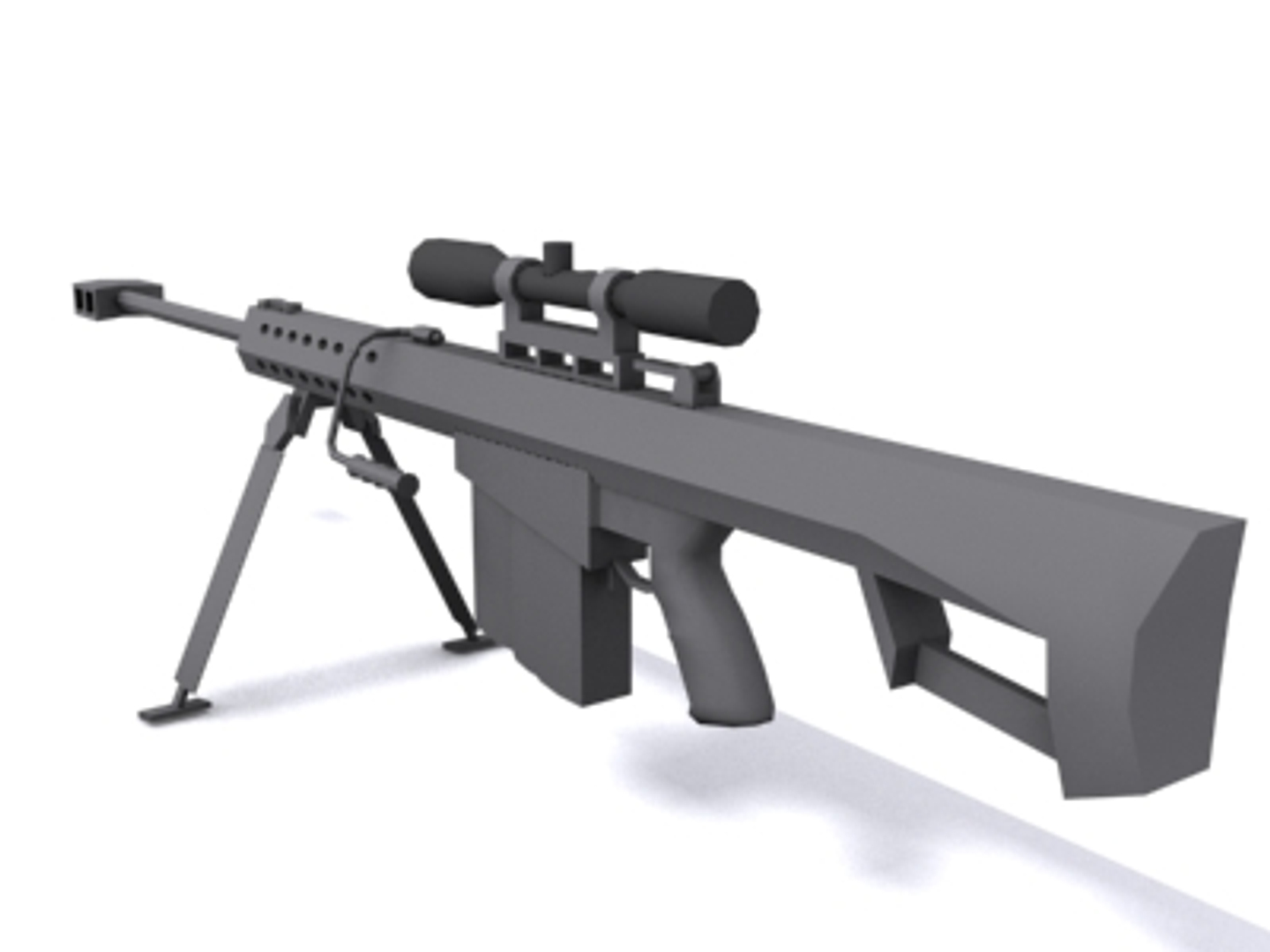 m82 sniper rifle 3d model