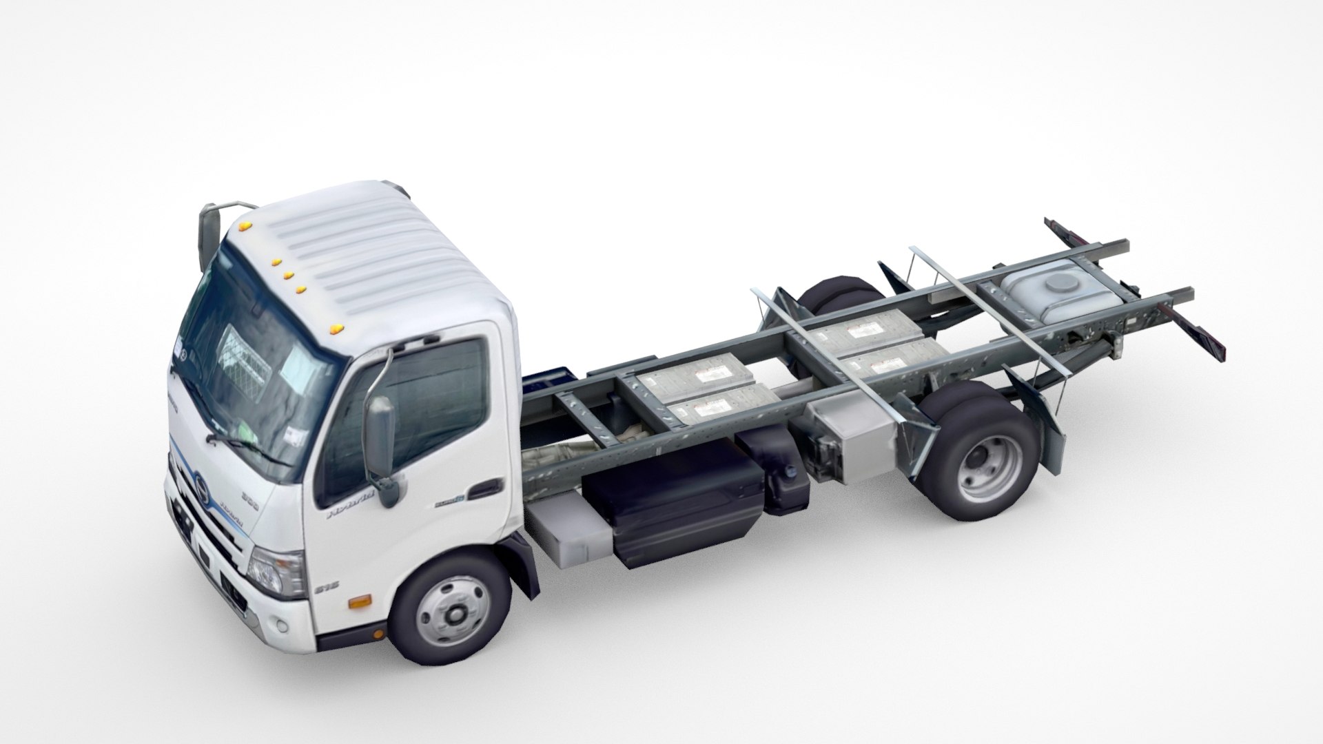 Hino 616 Hybrid Chassis 2020 3D - TurboSquid 1993780