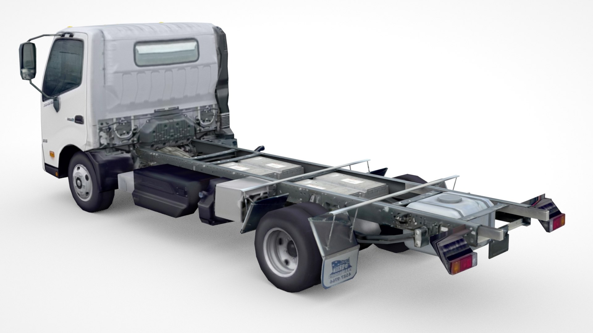 Hino 616 Hybrid Chassis 2020 3D - TurboSquid 1993780