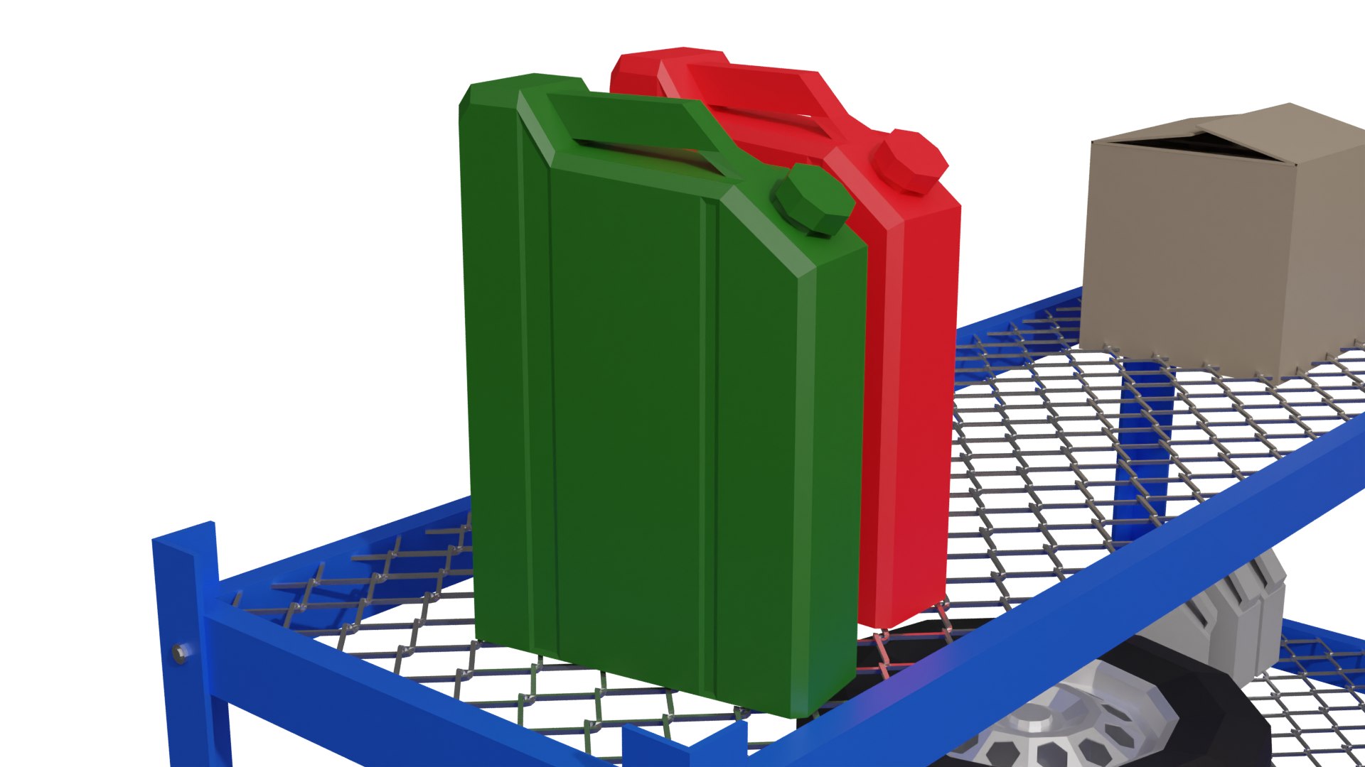 Car Repair Shop Low Poly 3D Model - TurboSquid 2292099