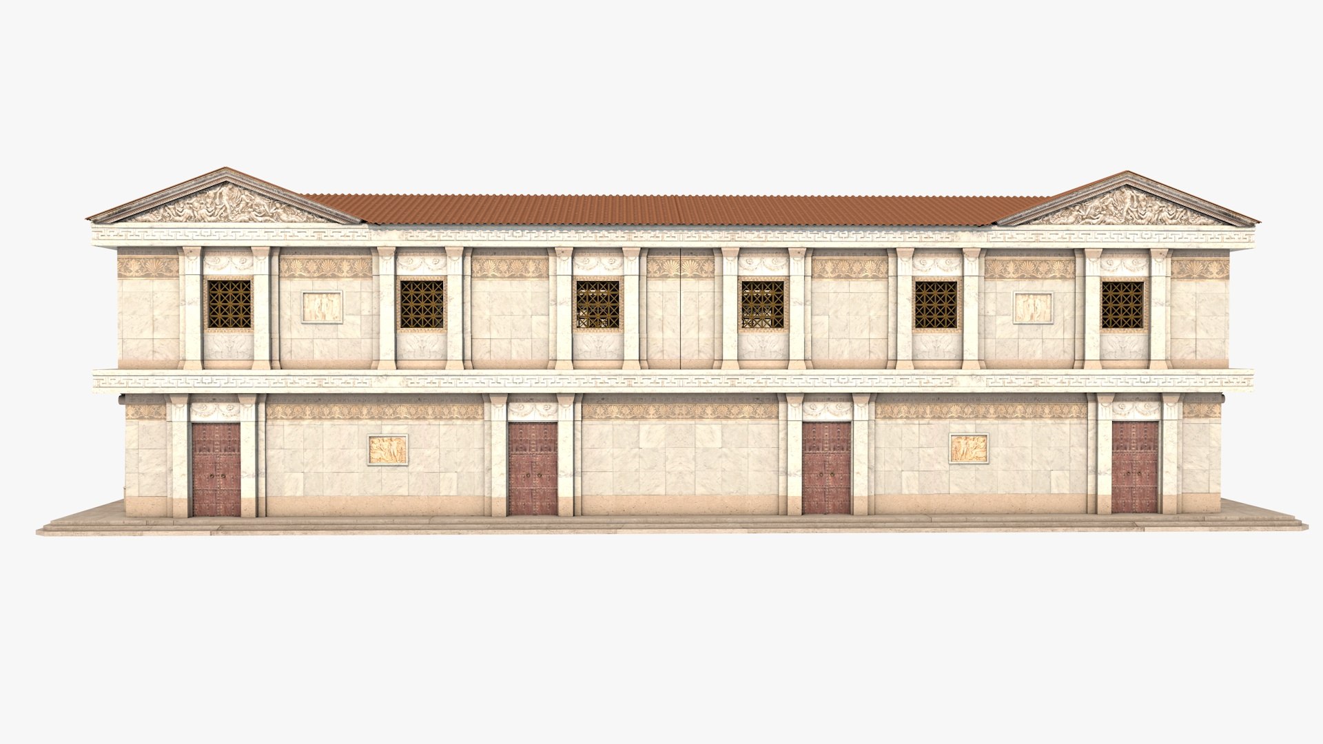 3D Greco-Roman Palace Model - TurboSquid 2219318