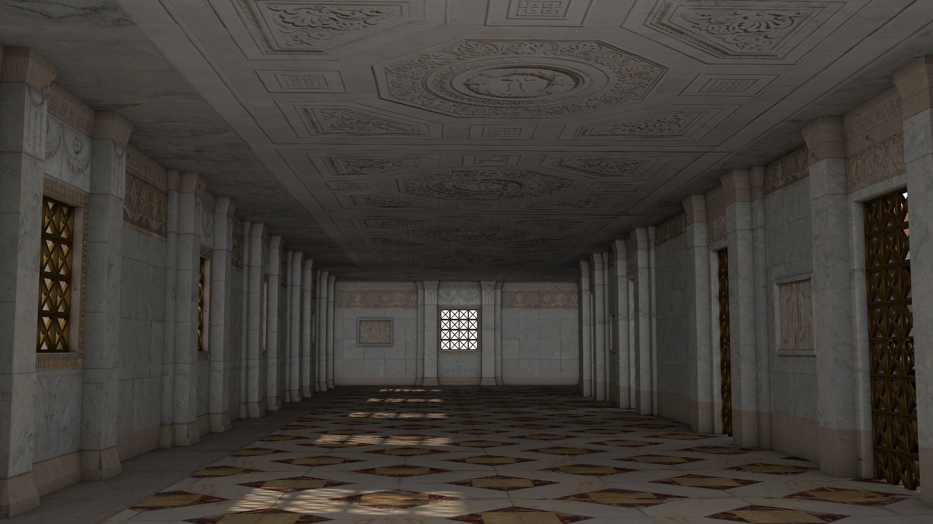 3D Greco-Roman Palace Model - TurboSquid 2219318