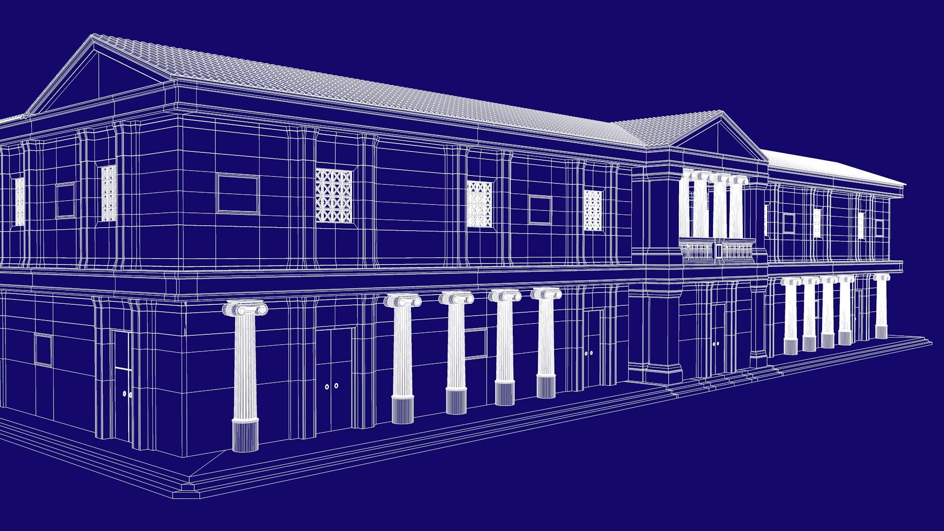 3D Greco-Roman Palace Model - TurboSquid 2219318