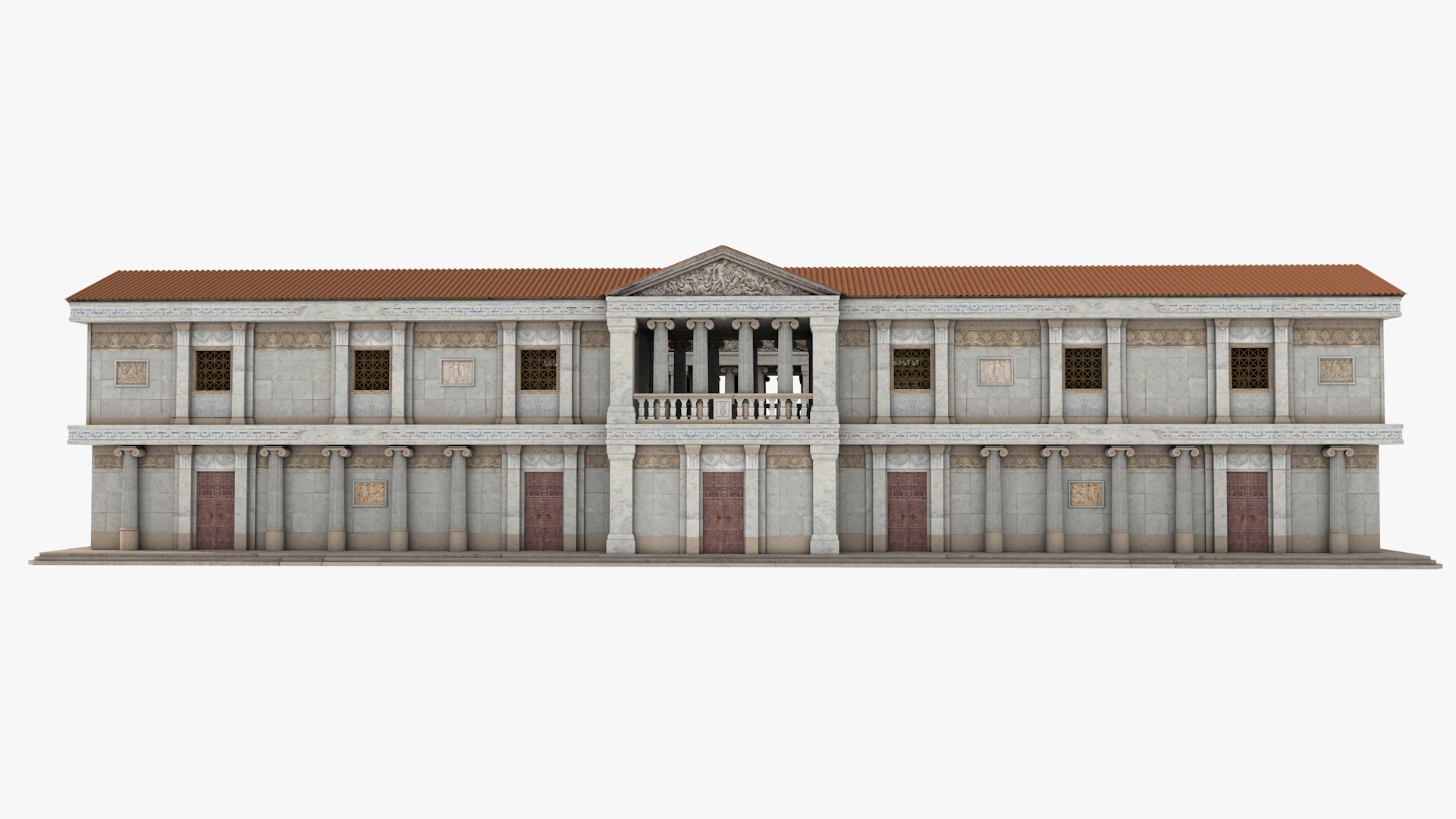 3D Greco-Roman Palace Model - TurboSquid 2219318