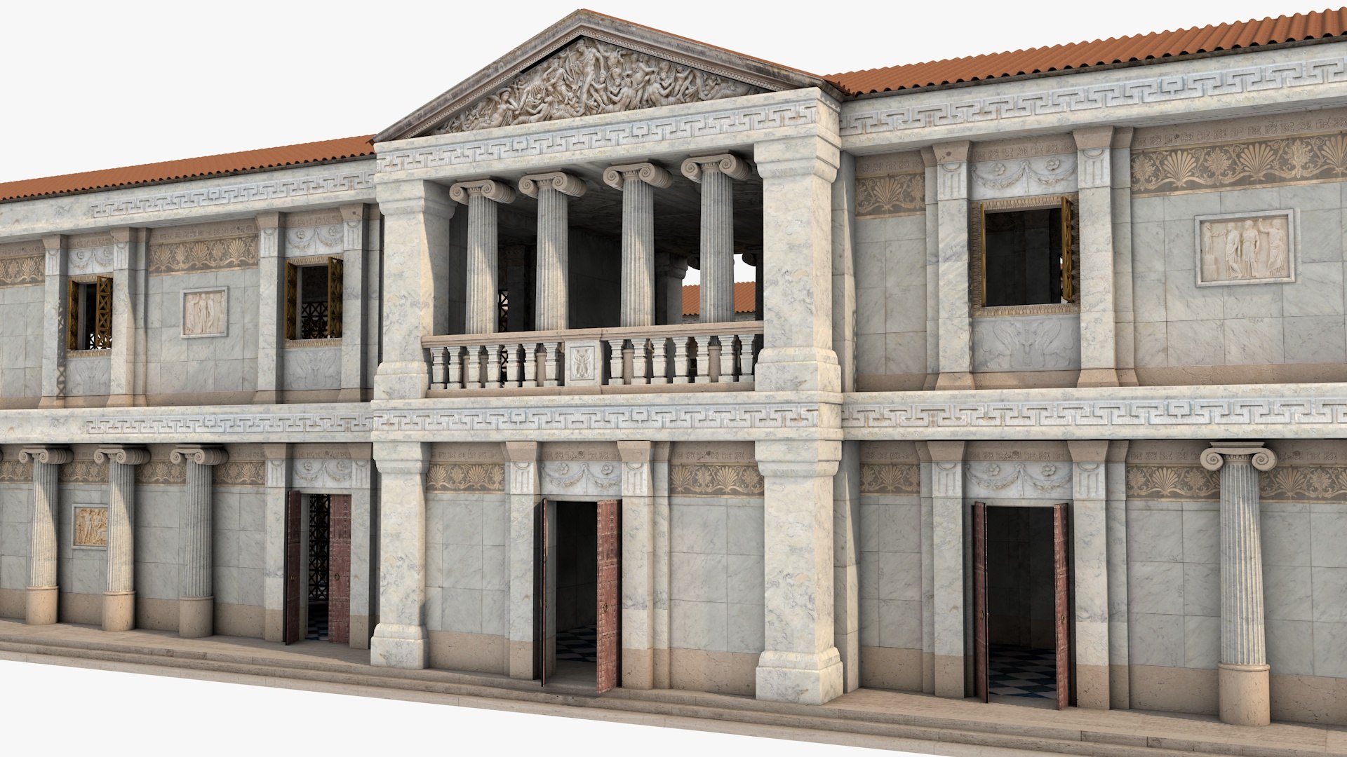 3D Greco-Roman Palace Model - TurboSquid 2219318