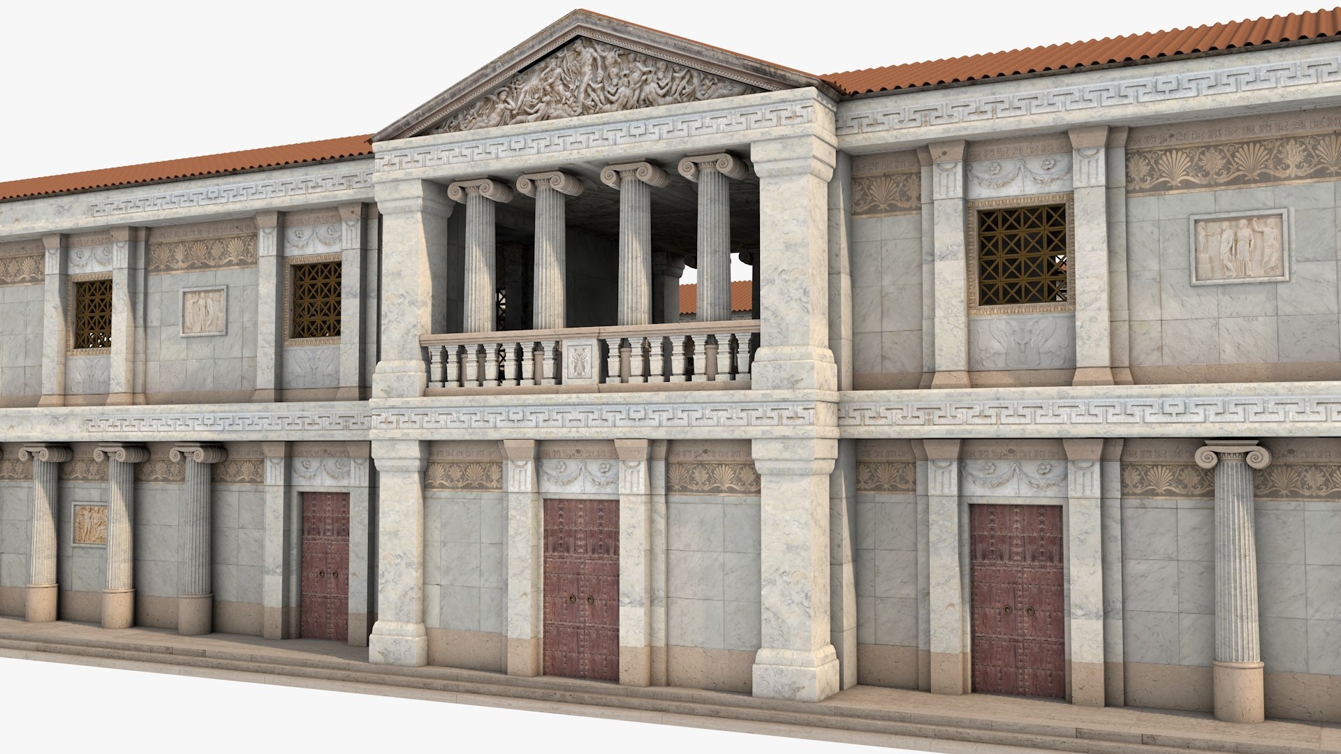 3D Greco-Roman Palace Model - TurboSquid 2219318