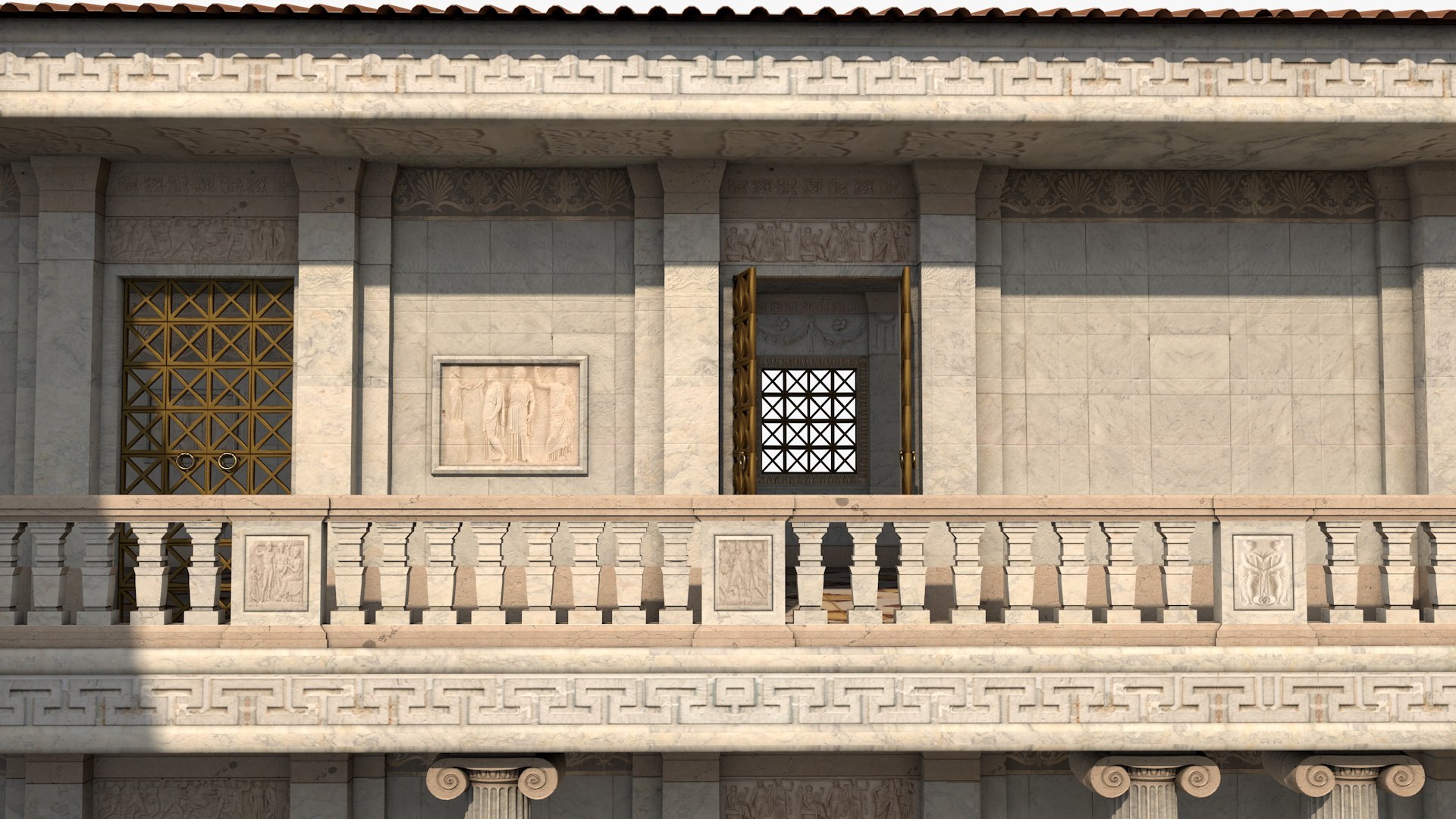 3D Greco-Roman Palace Model - TurboSquid 2219318