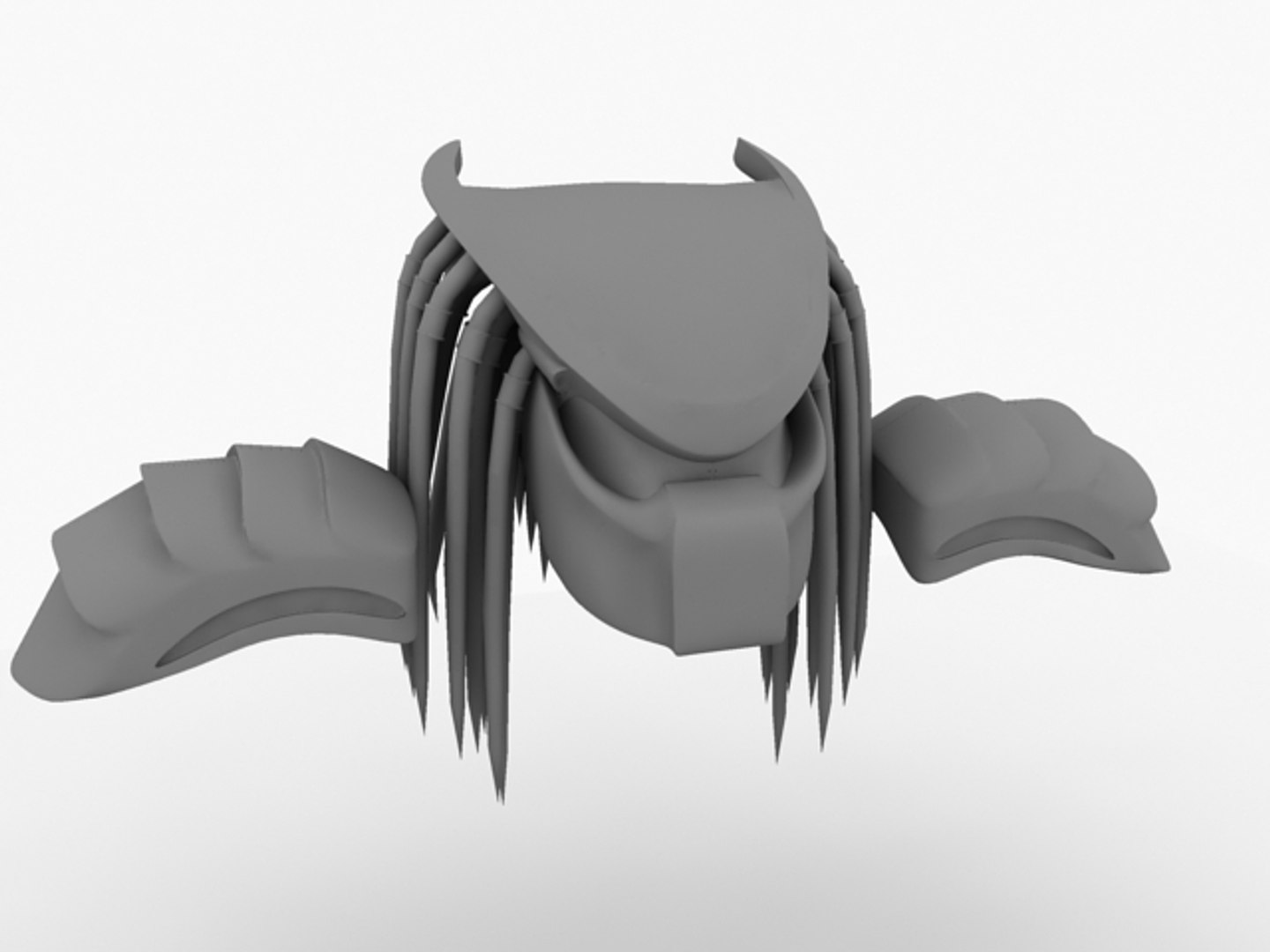 Predator Mask 3d Model