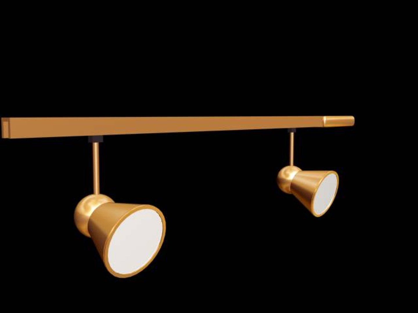 3d model modern halogen lamp